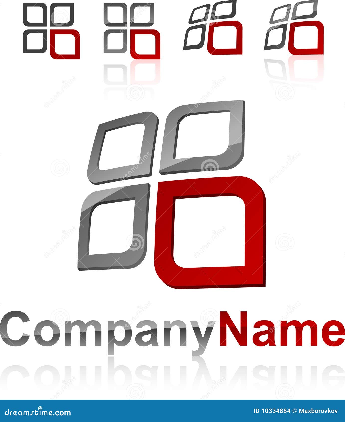 Company symbol. stock vector. Illustration of reflection - 10334884