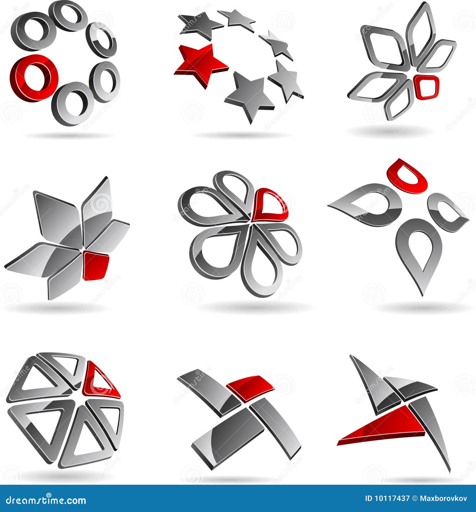 Company symbols. stock vector. Illustration of metallic - 10117437