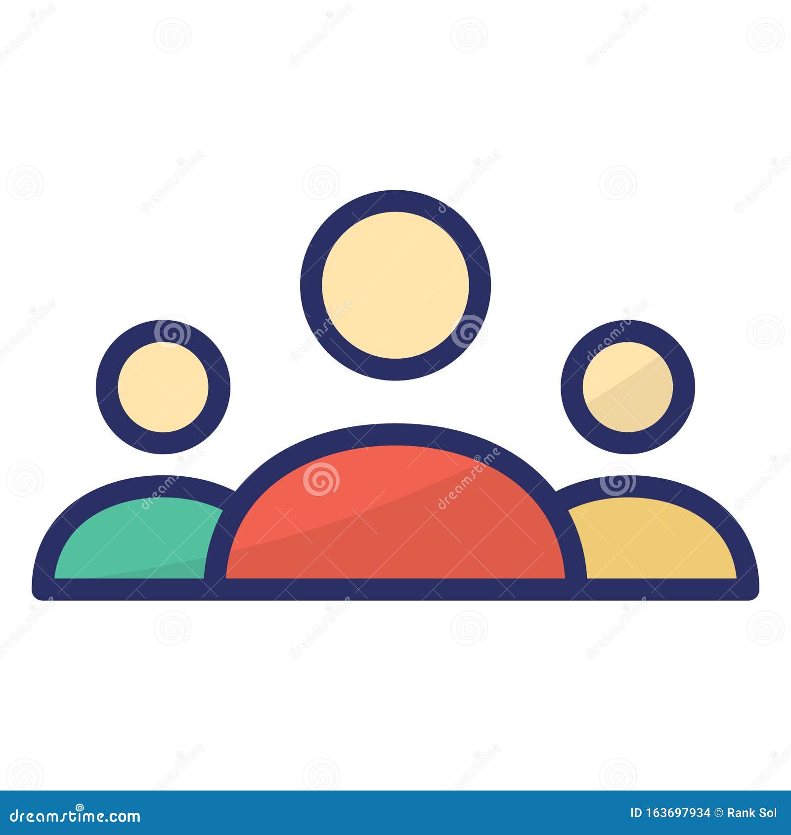 Company Team Isolated Isolated Vector Icon Easily Editable Easily ...
