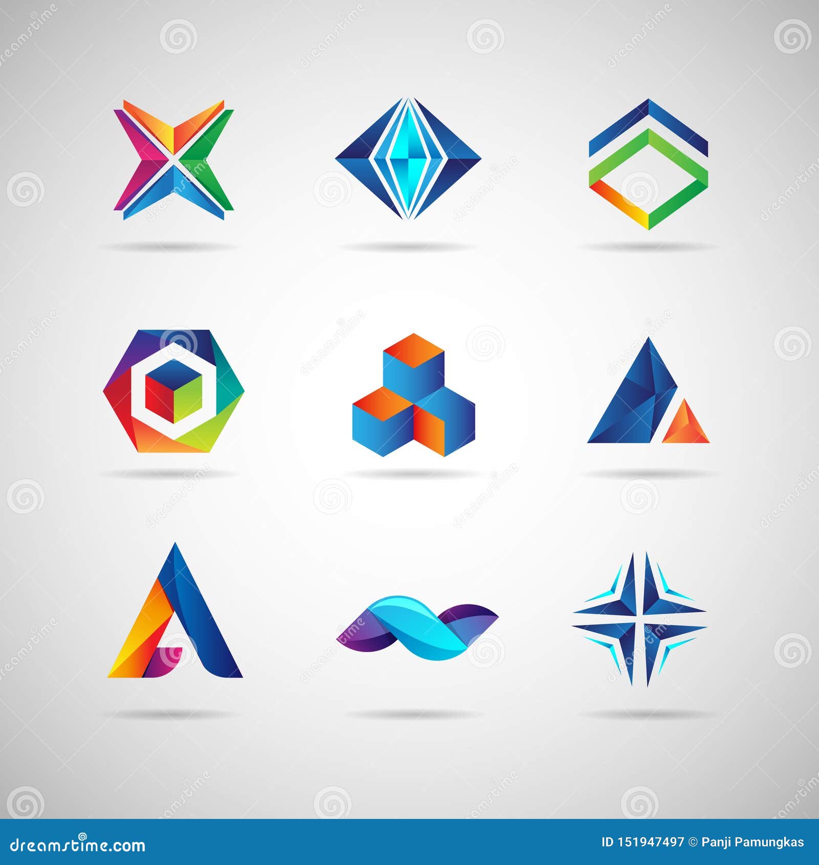 Company and Technology Logo Collection Template Stock Illustration ...