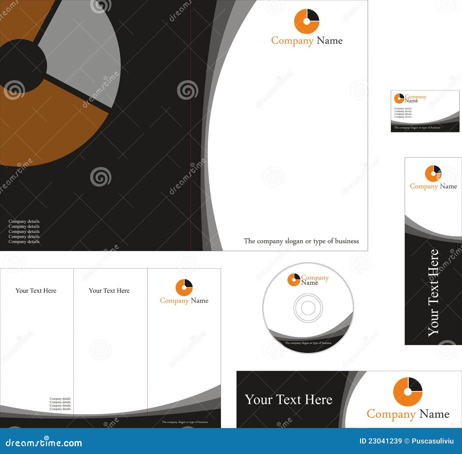 Company template set stock vector. Illustration of creative - 23041239
