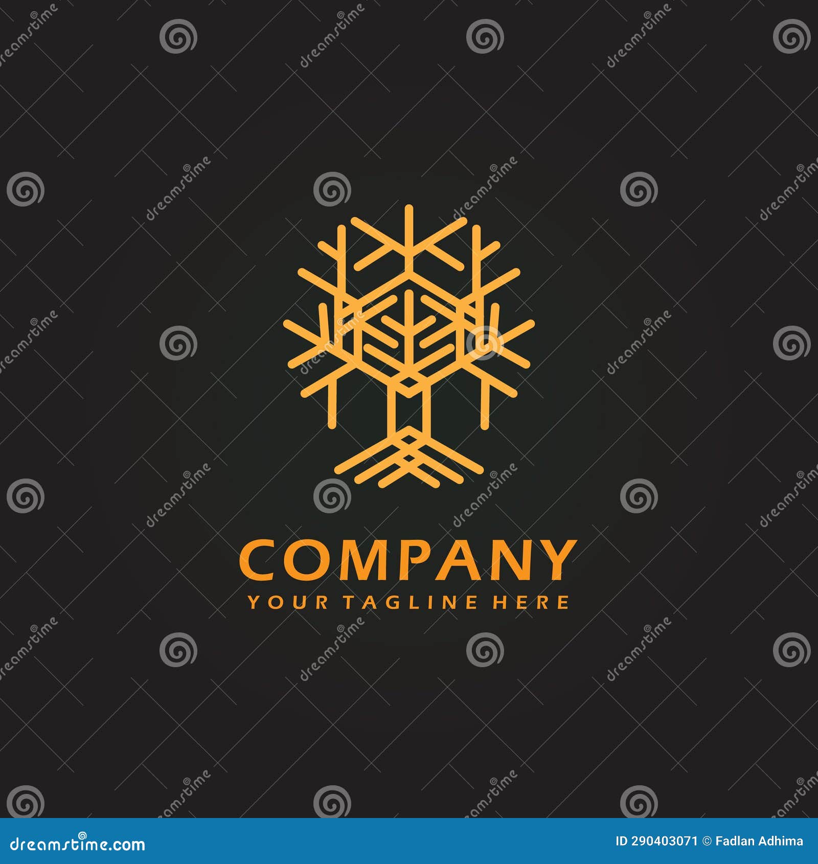 Company Logo Design Inspiration with Tree Stock Illustration ...