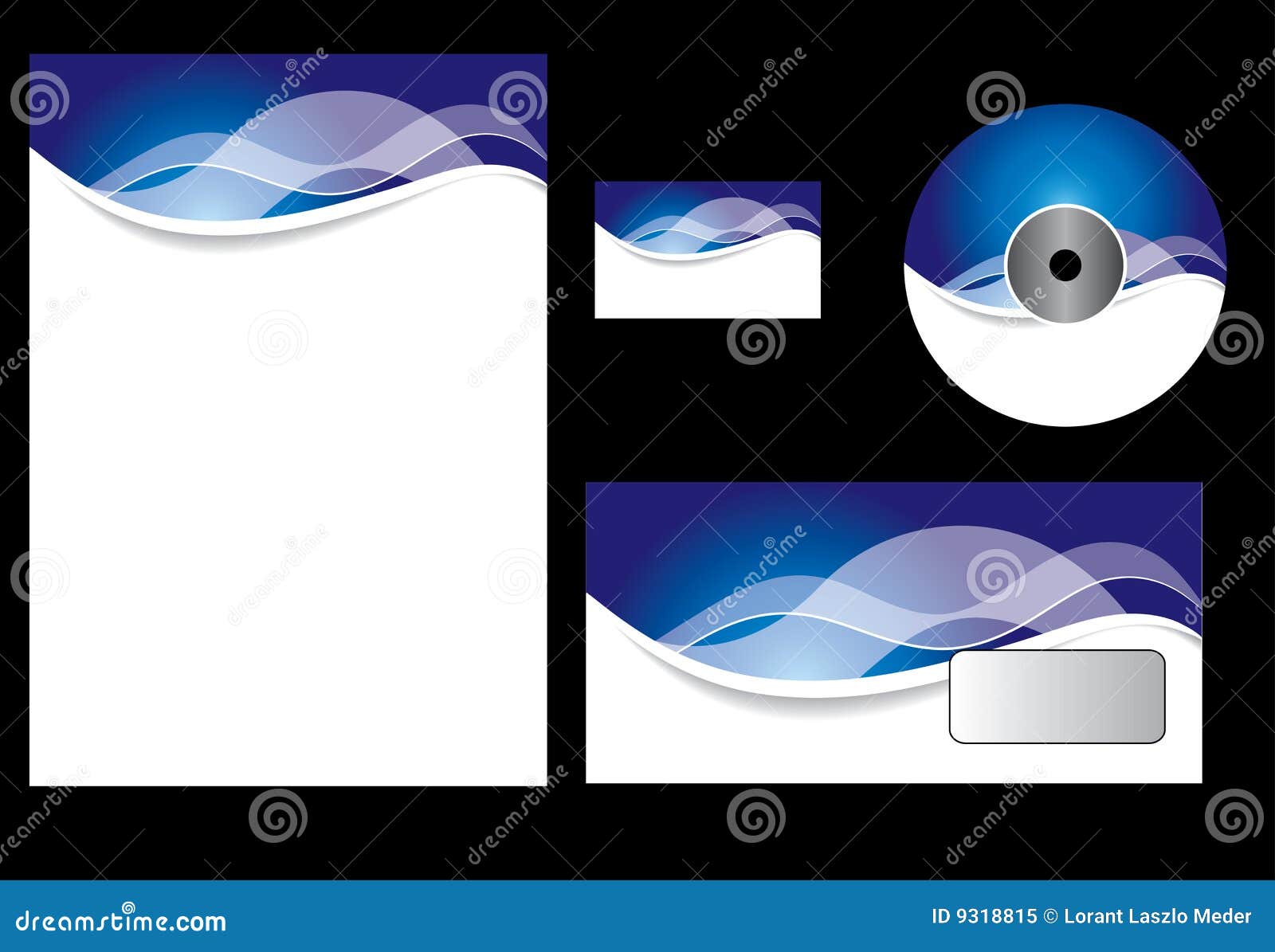 Company vector set stock vector. Illustration of identity - 9318815
