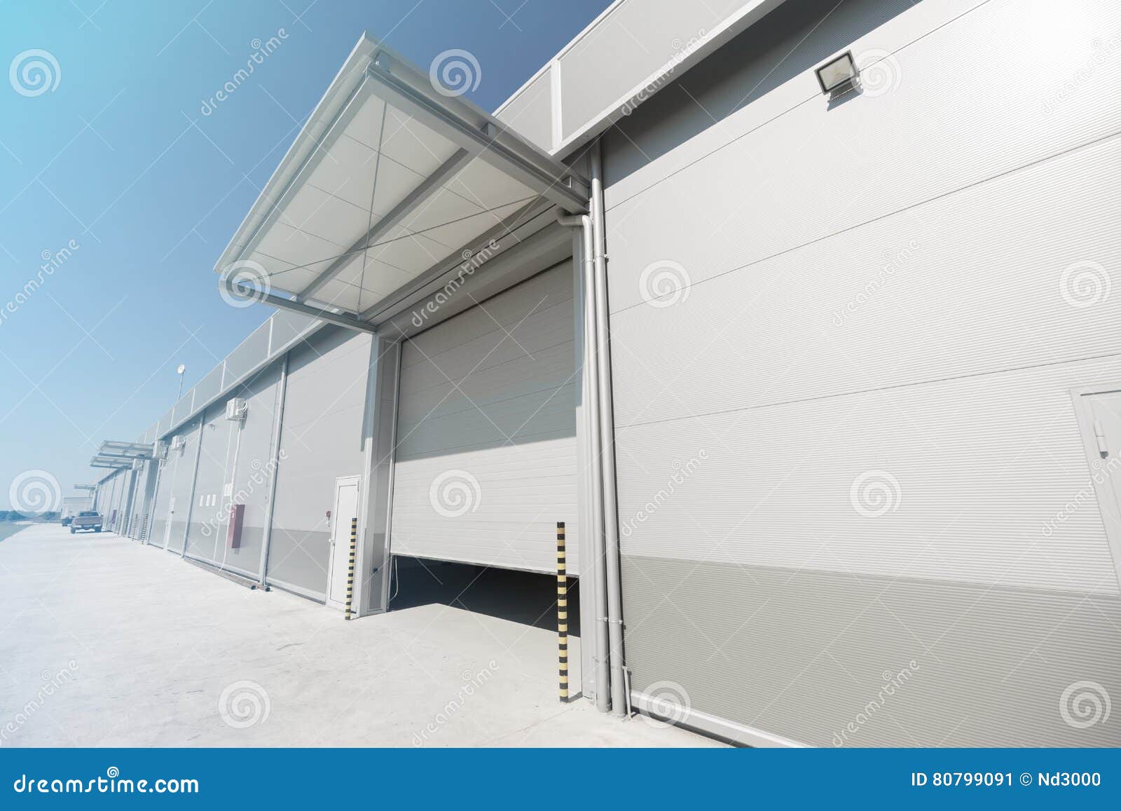 Company Warehouse Building Outdoors Stock Image - Image of deliver ...
