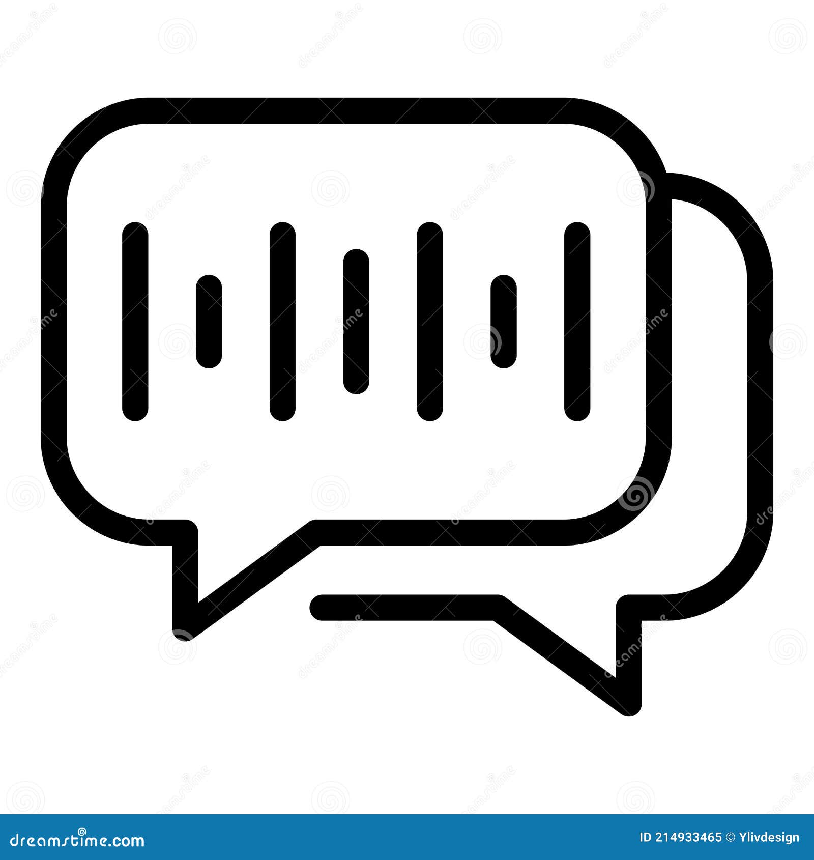 Company Work Chat Icon, Outline Style Stock Vector - Illustration of ...