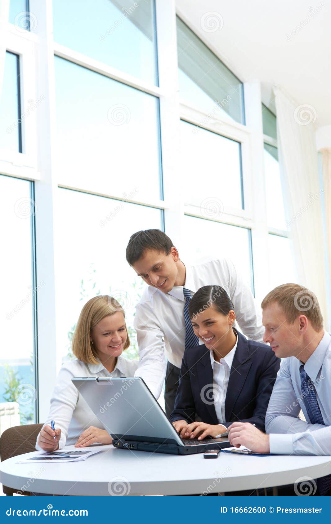 Company working stock photo. Image of collar, cheerful - 16662600