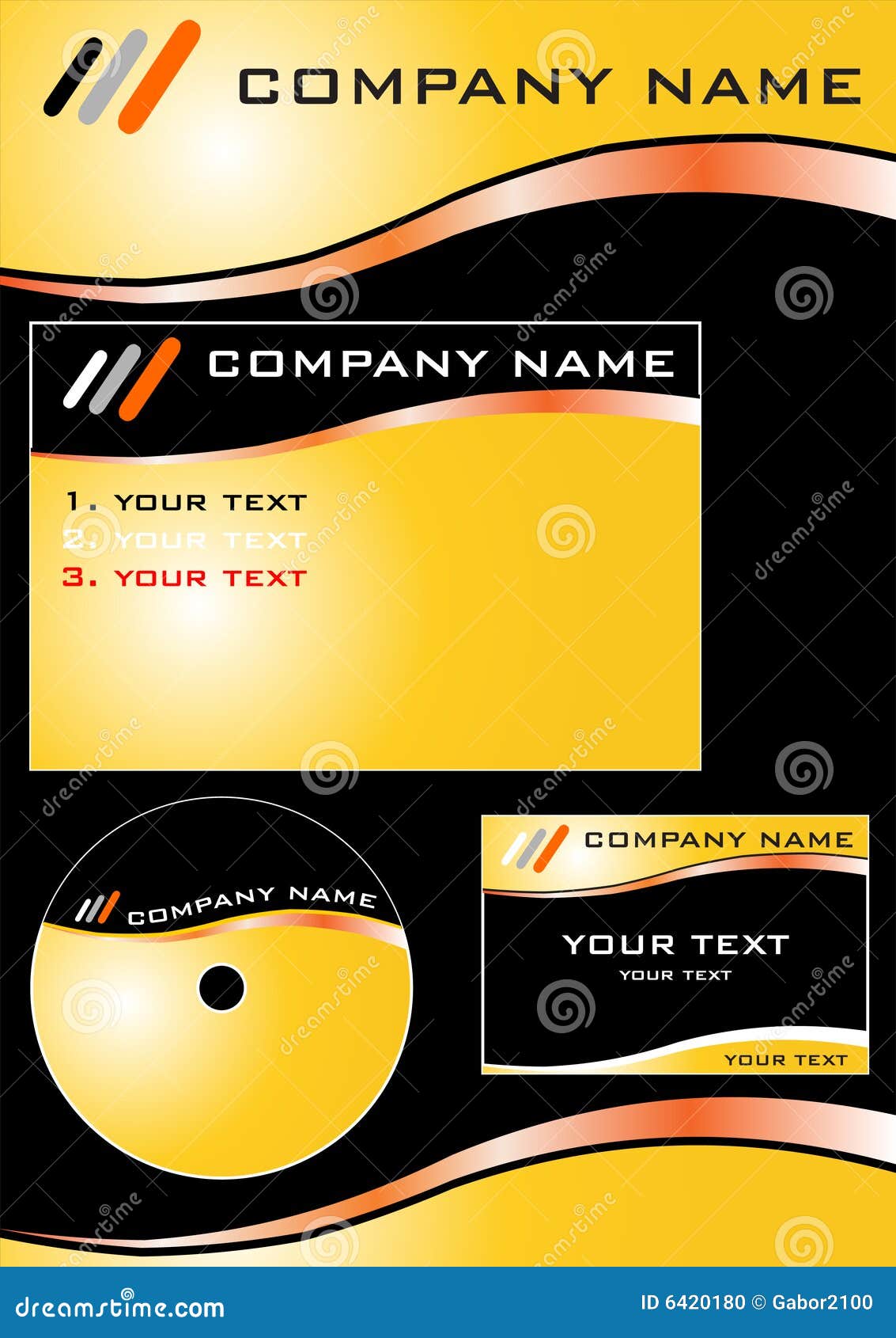 Company xtemplate 2.cdr stock vector. Illustration of envelope - 6420180