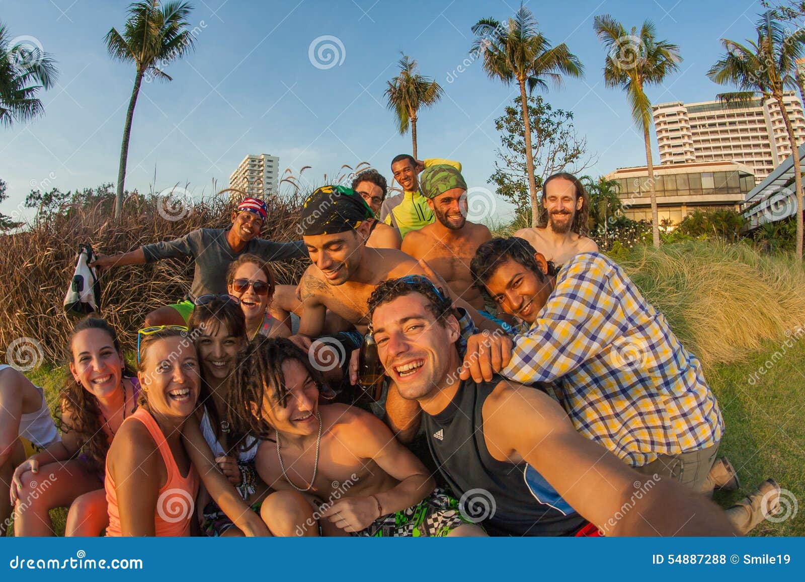 A Company of Young People from Different Countries Editorial Stock ...