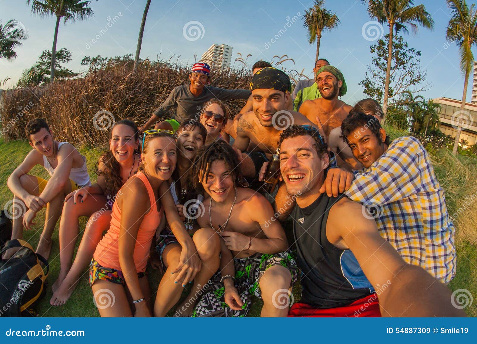 A Company of Young People from Different Countries Editorial Stock ...