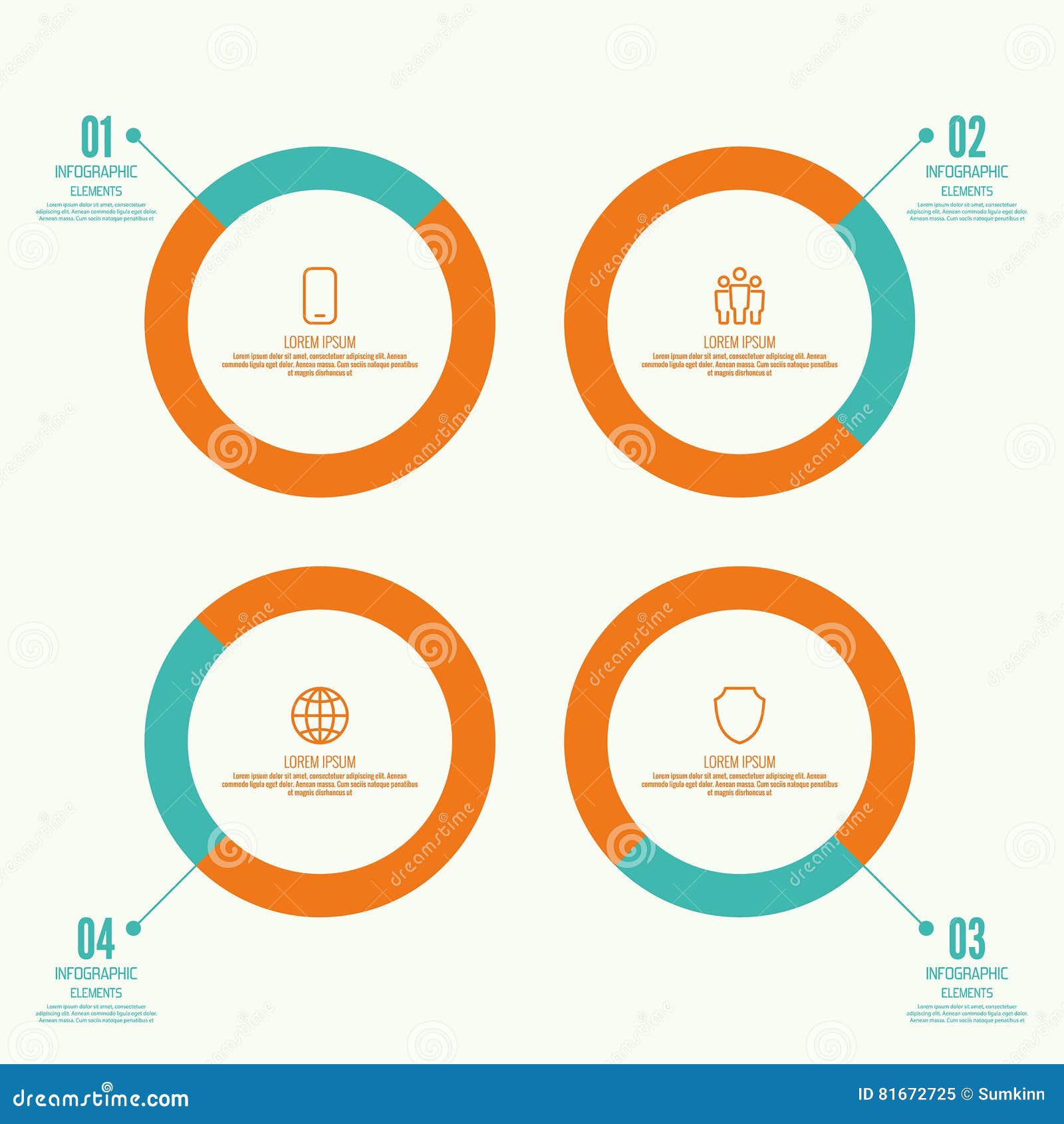 Comparative Chart with Banner Stock Vector - Illustration of globe ...