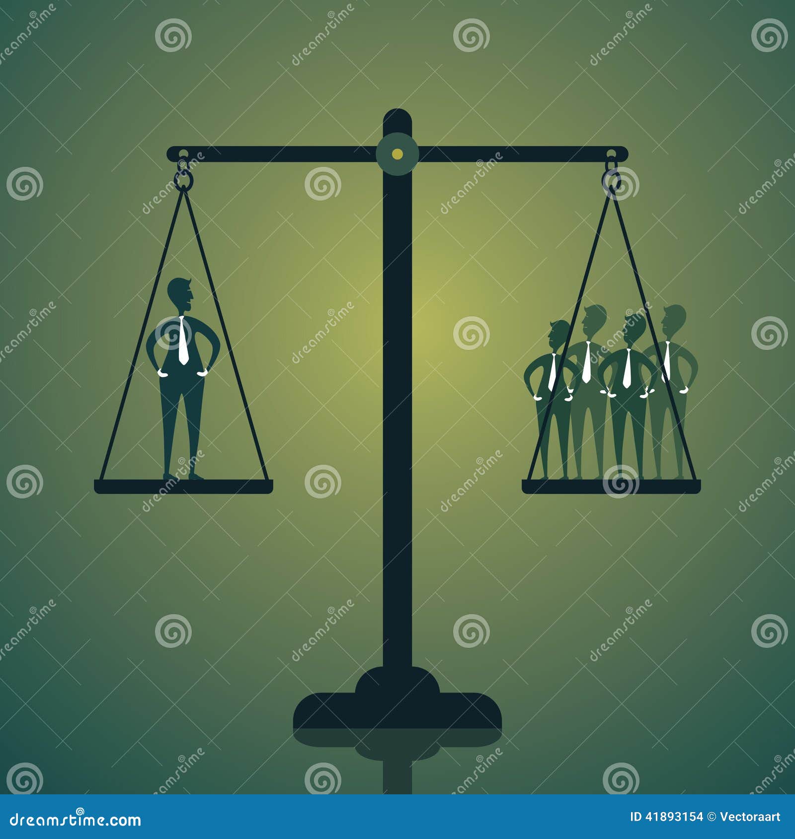 Compare Men Intelligence or Workforce Stock Vector - Illustration of ...