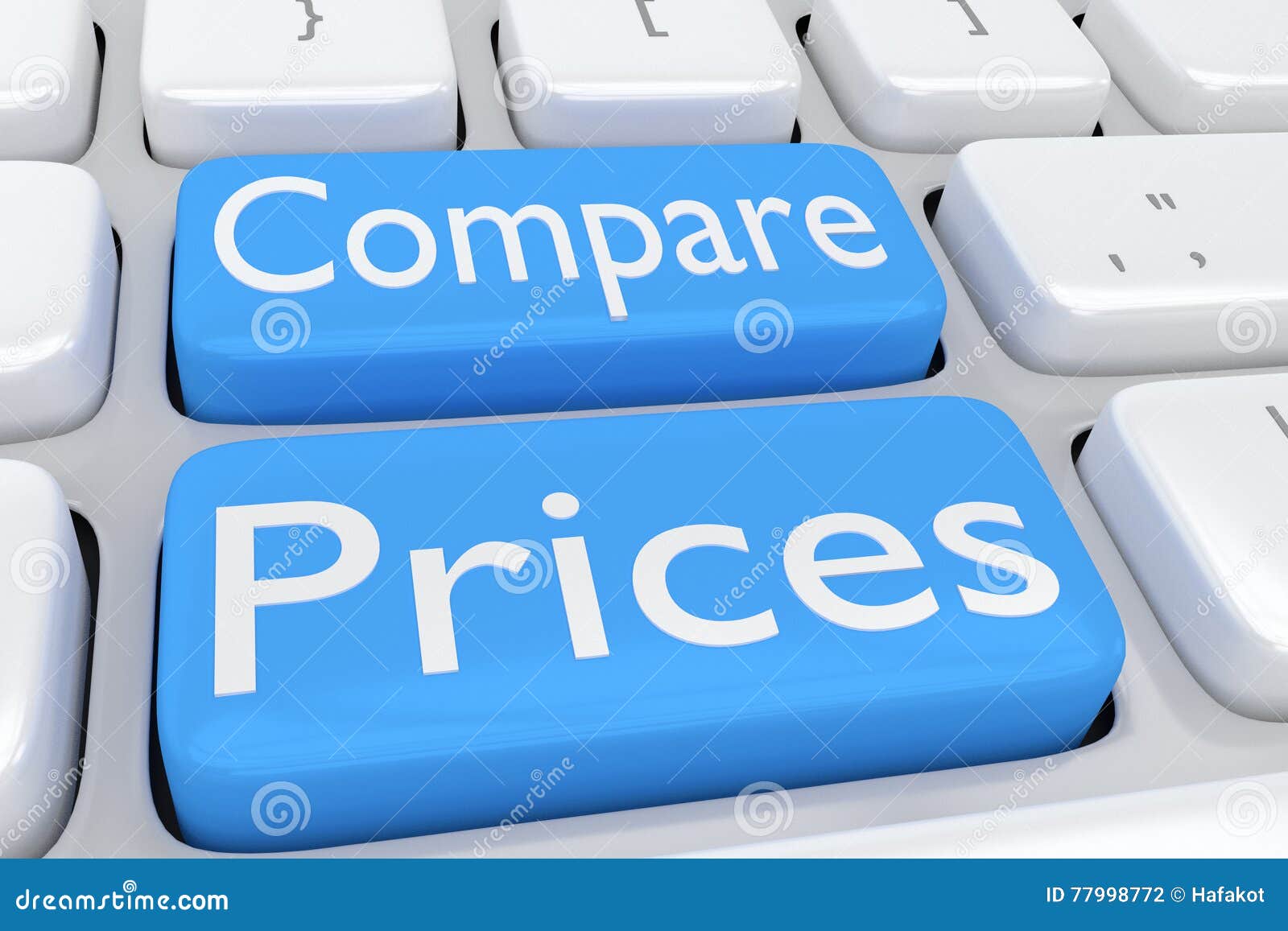 Compare Prices concept stock illustration. Illustration of button ...