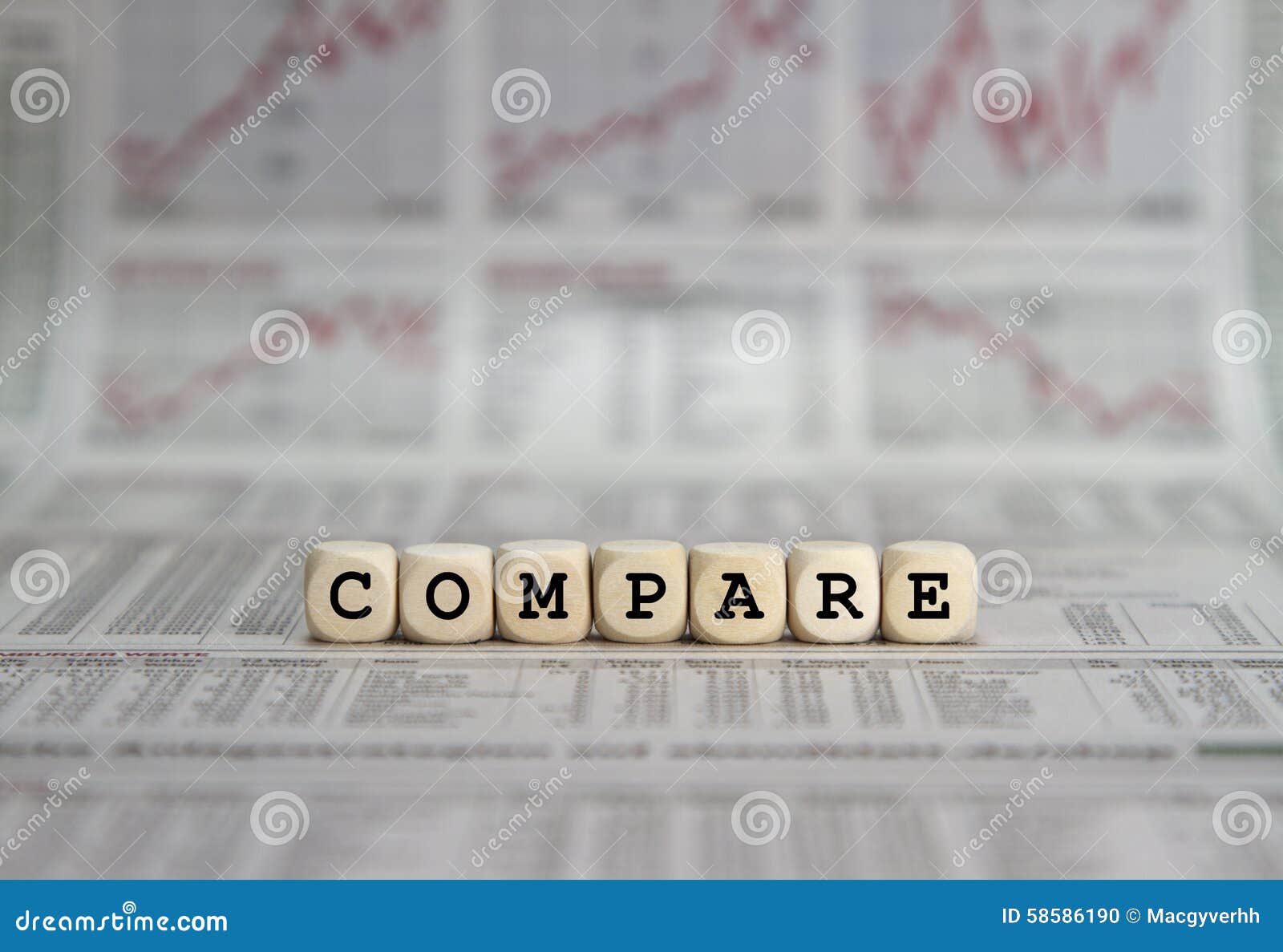 Compare stock photo. Image of rates, prices, interest - 58586190