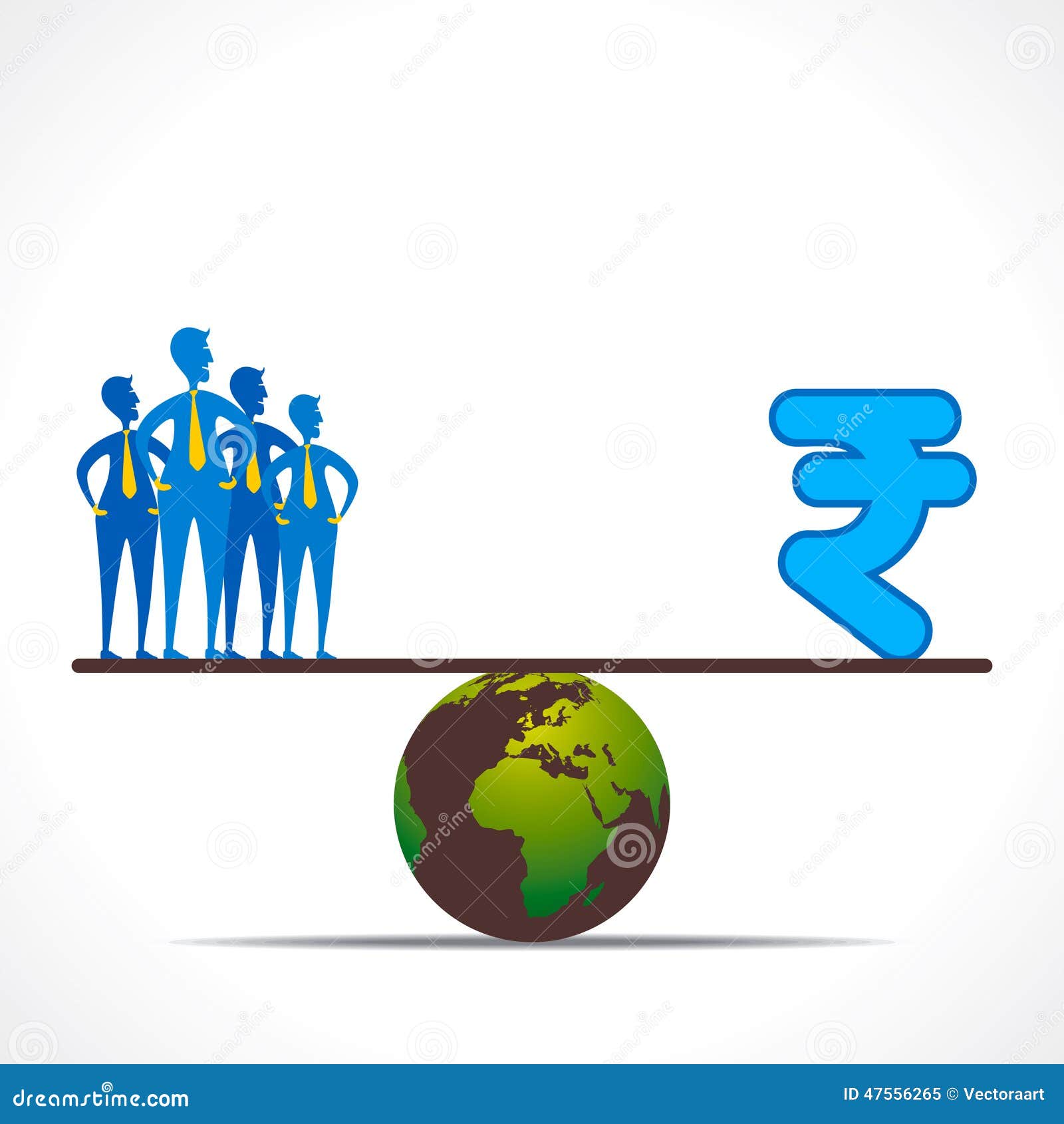 Compare Workforce and Money Concept Stock Vector - Illustration of ...