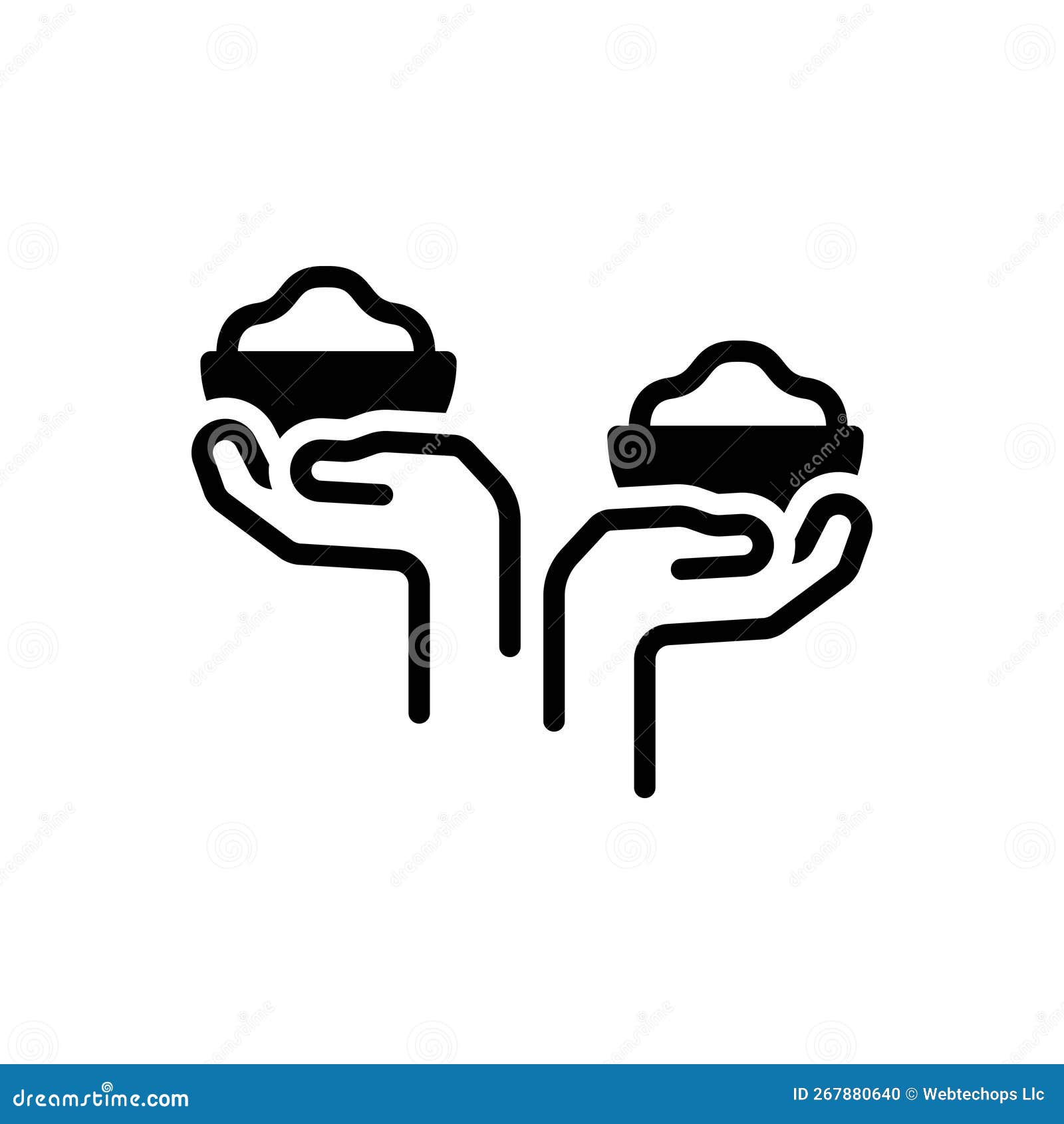 Black Solid Icon for Compared, Balance and Compare Stock Illustration ...