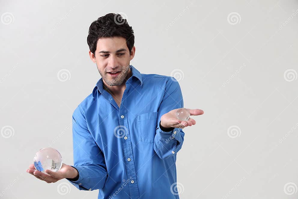 Comparing stock photo. Image of scale, caucasian, horizontal - 24927088