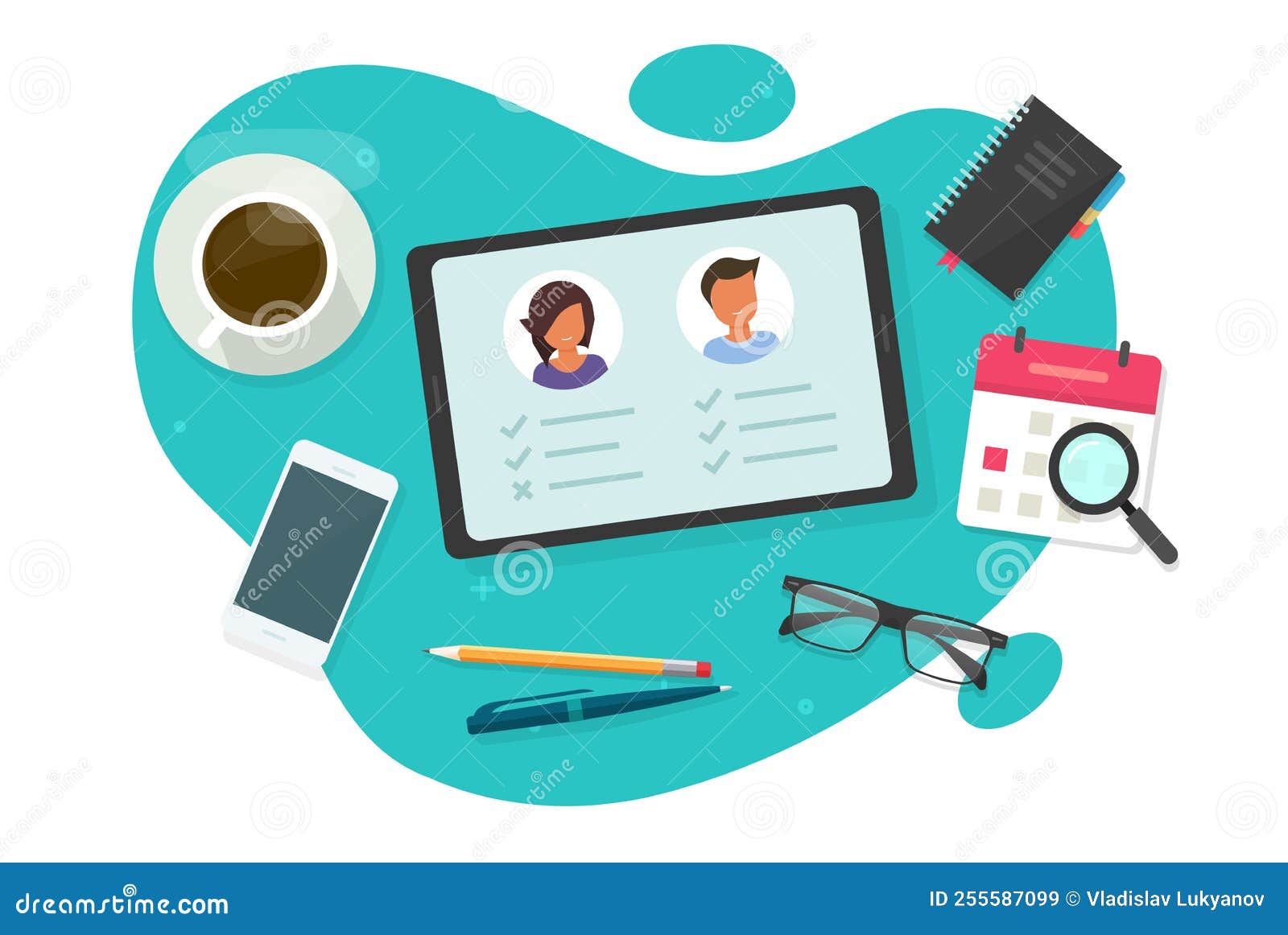 Comparing Candidate Talent Evaluation Skills Check List Vector Or ...