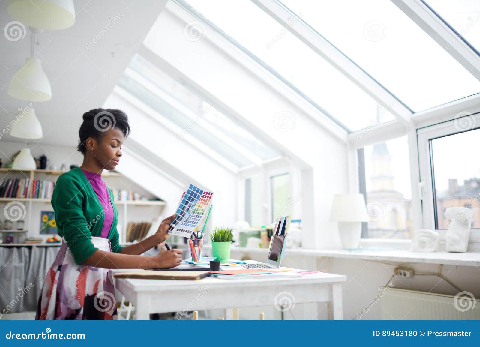 Comparing colors stock photo. Image of workplace, designstudio - 89453180