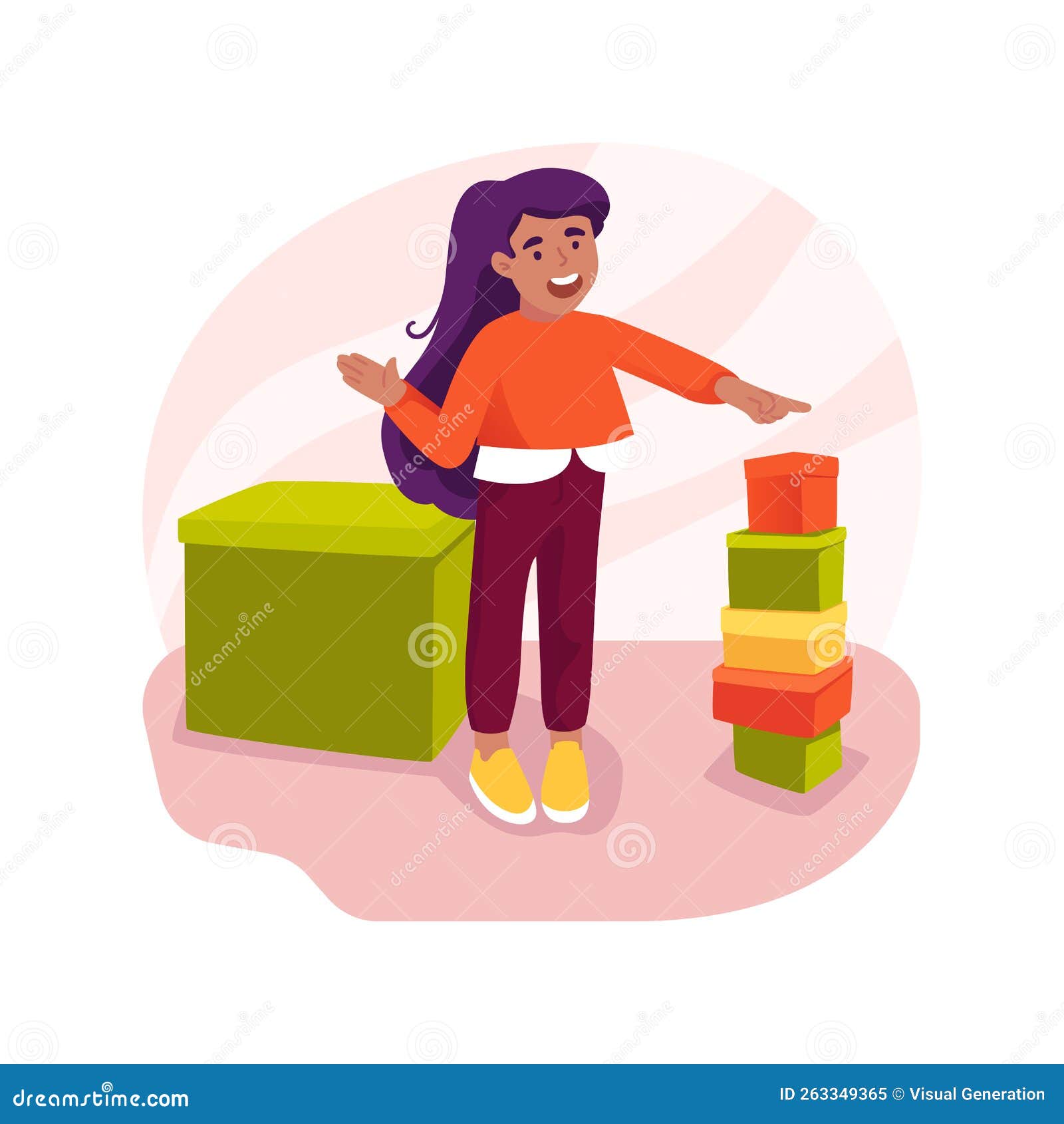 Comparing and Counting Objects Isolated Cartoon Vector Illustration ...