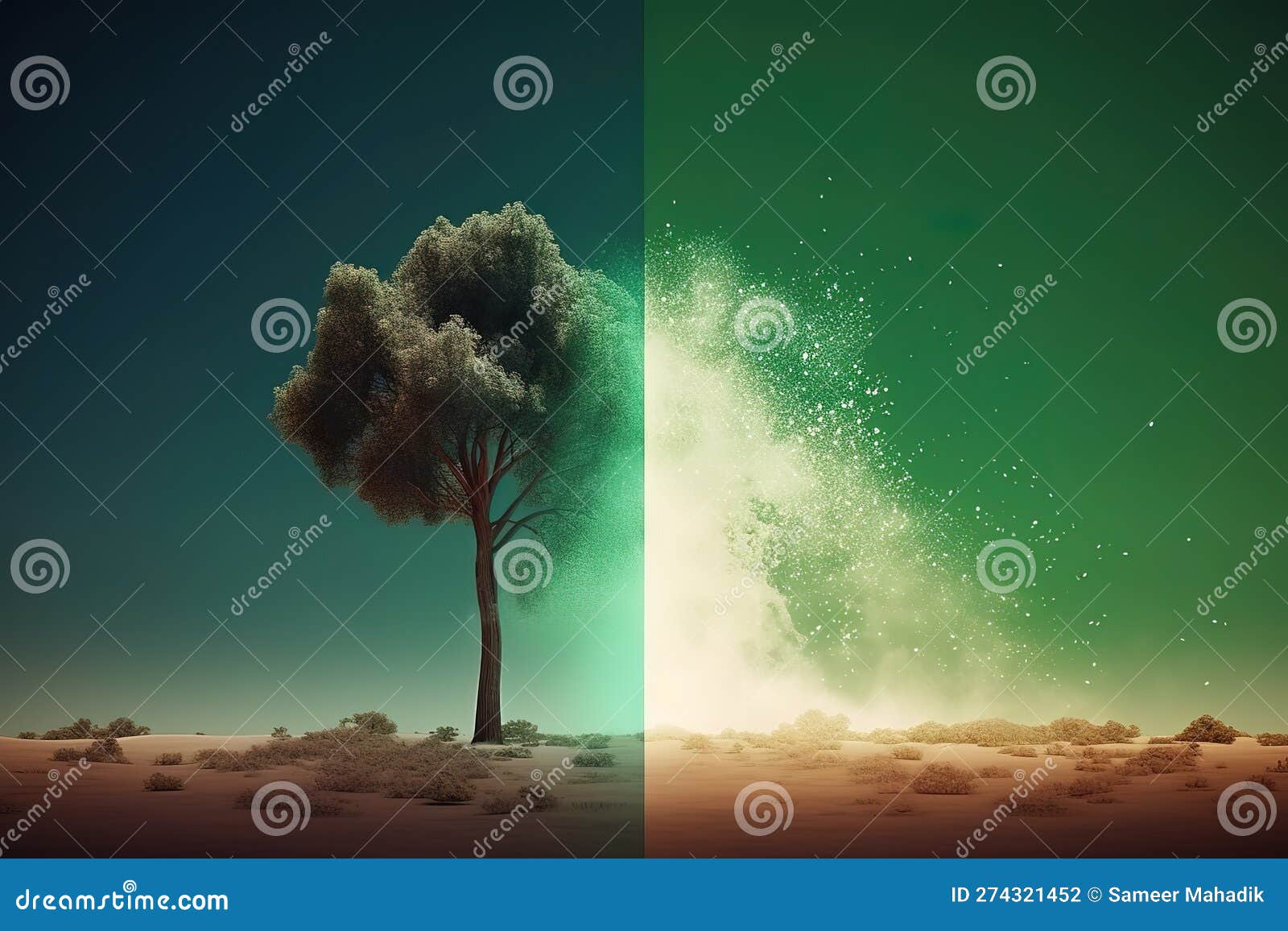 Comparing Green Earth and Effect of Air Pollution from Human Action ...