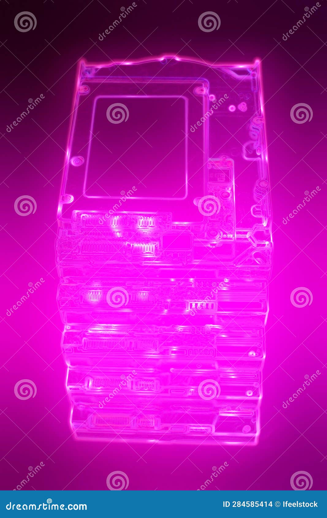 Comparing HDD To SSD Computer Disl Stock Photo - Image of component ...