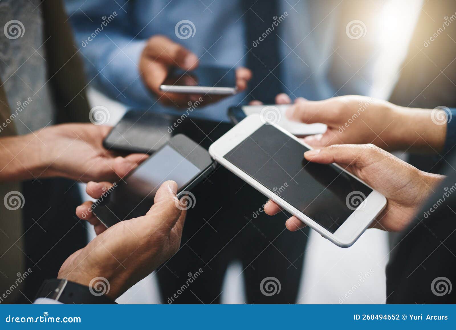 Comparing Our Tasks. an Unrecognizable Group of Businesspeople Standing ...