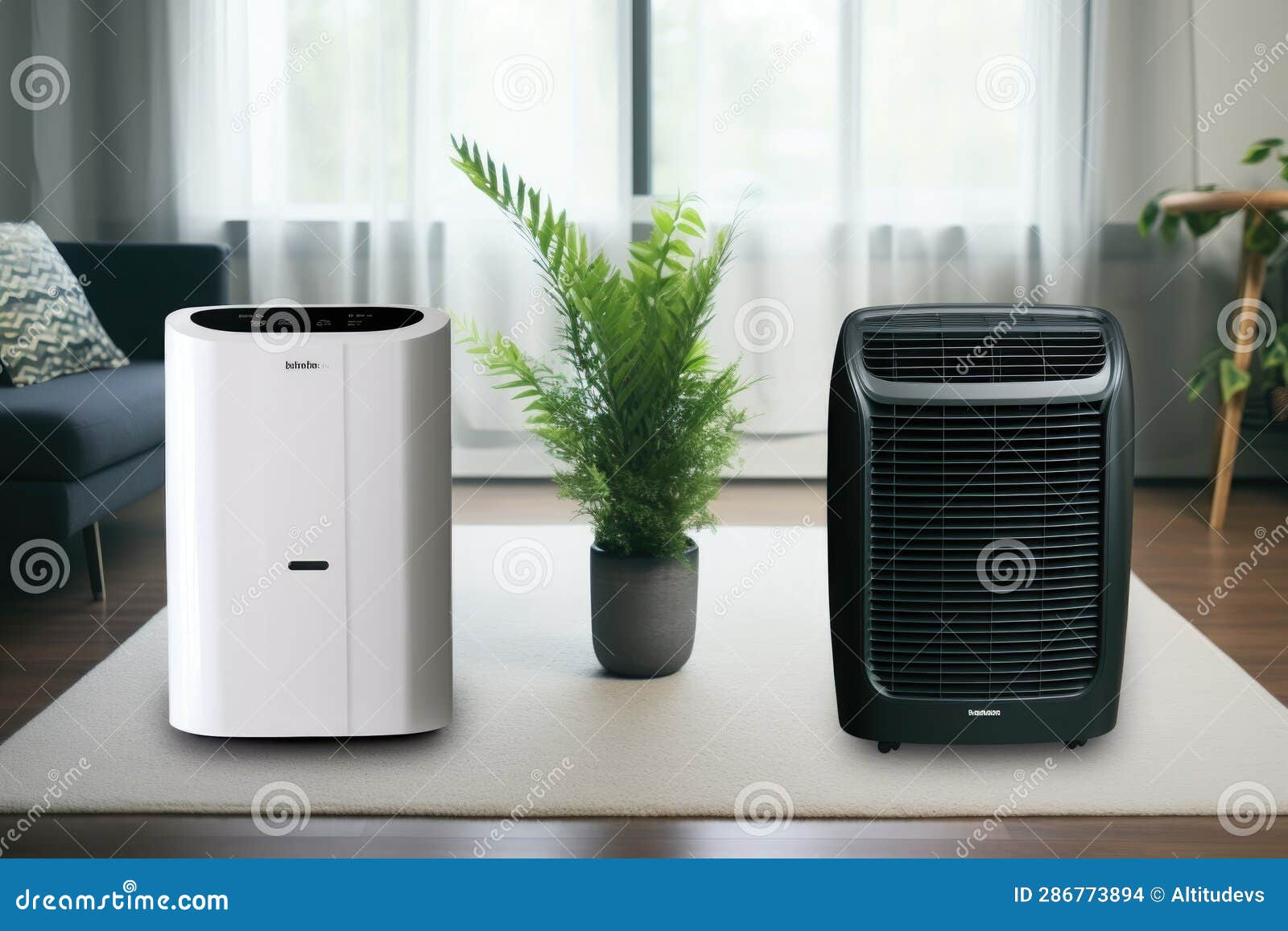 Comparing Traditional Ac To Smart Air Conditioner Stock Illustration ...