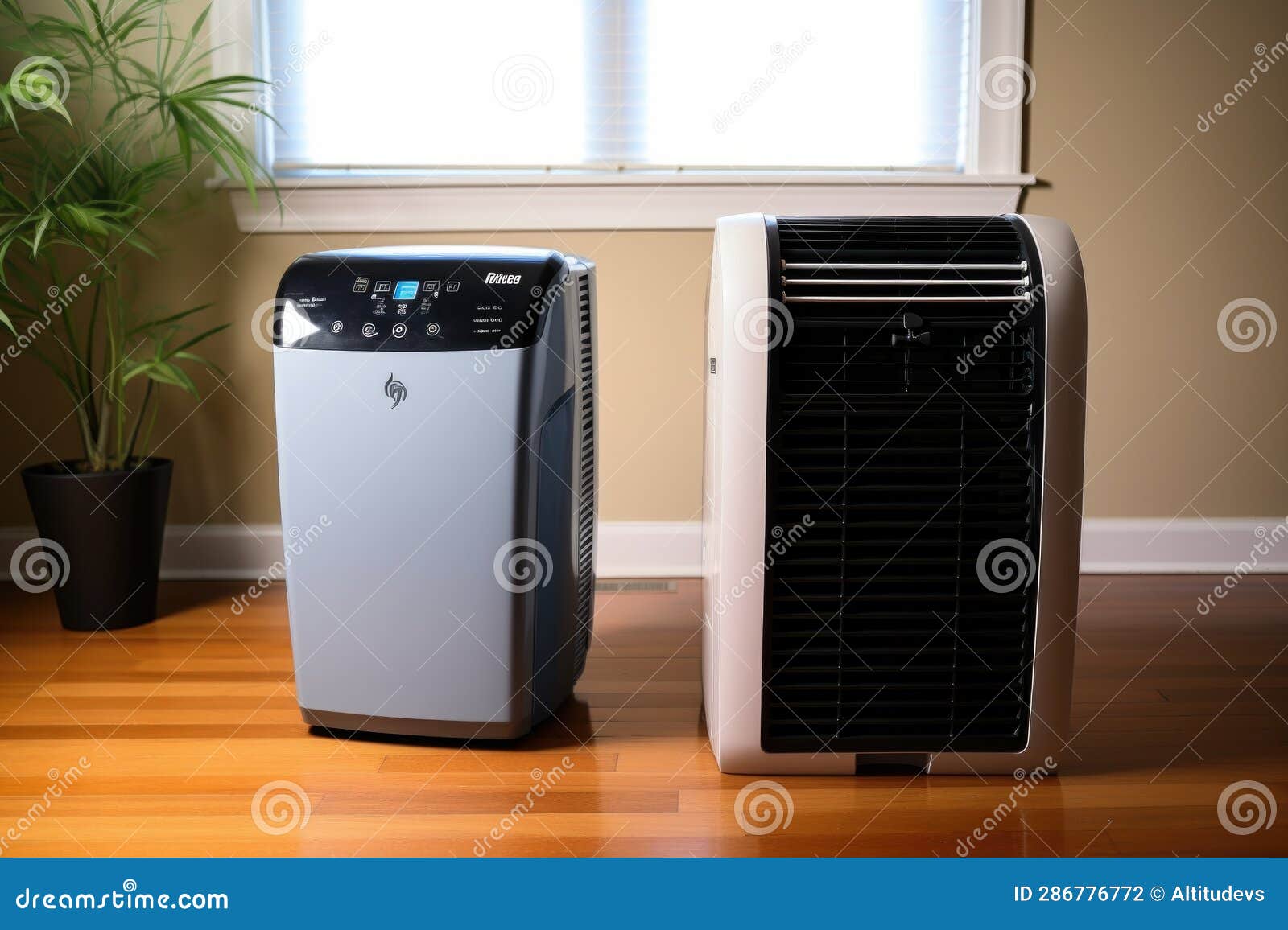 Comparing Traditional and Smart Air Conditioner Units Stock ...