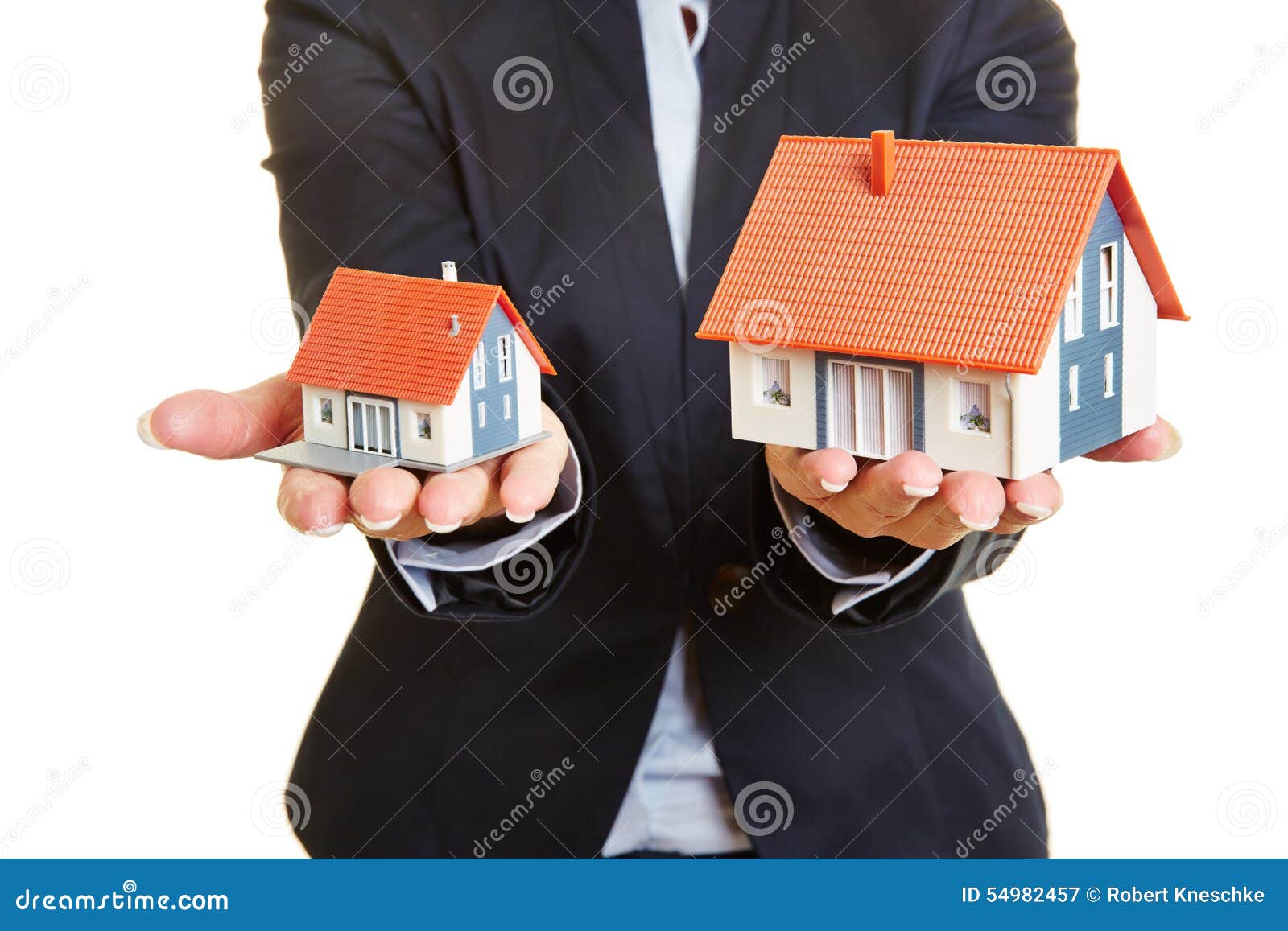 Comparision of Real Estate Houses Stock Image - Image of concept ...