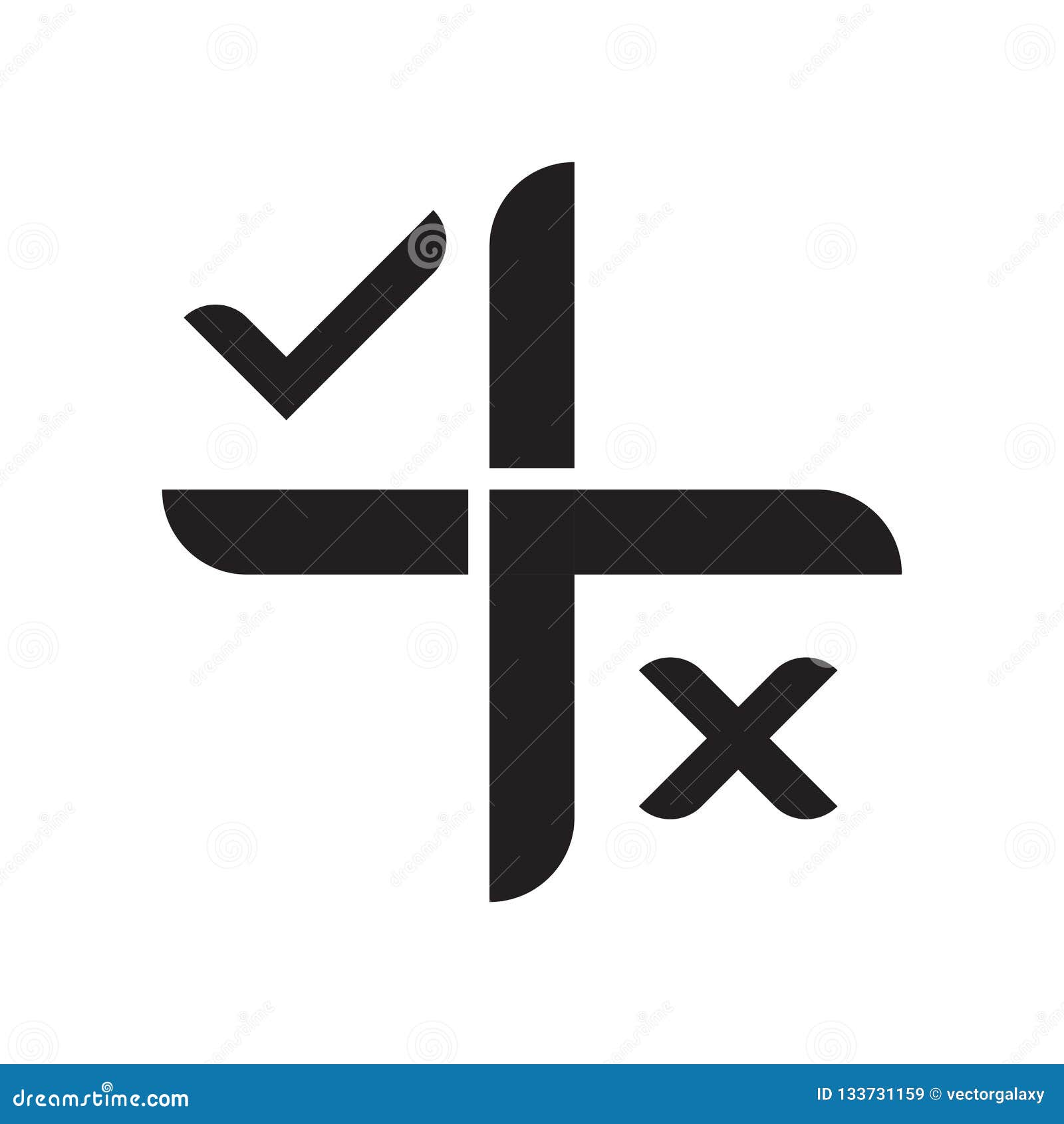 Comparision Table Icon Vector Sign and Symbol Isolated on White ...