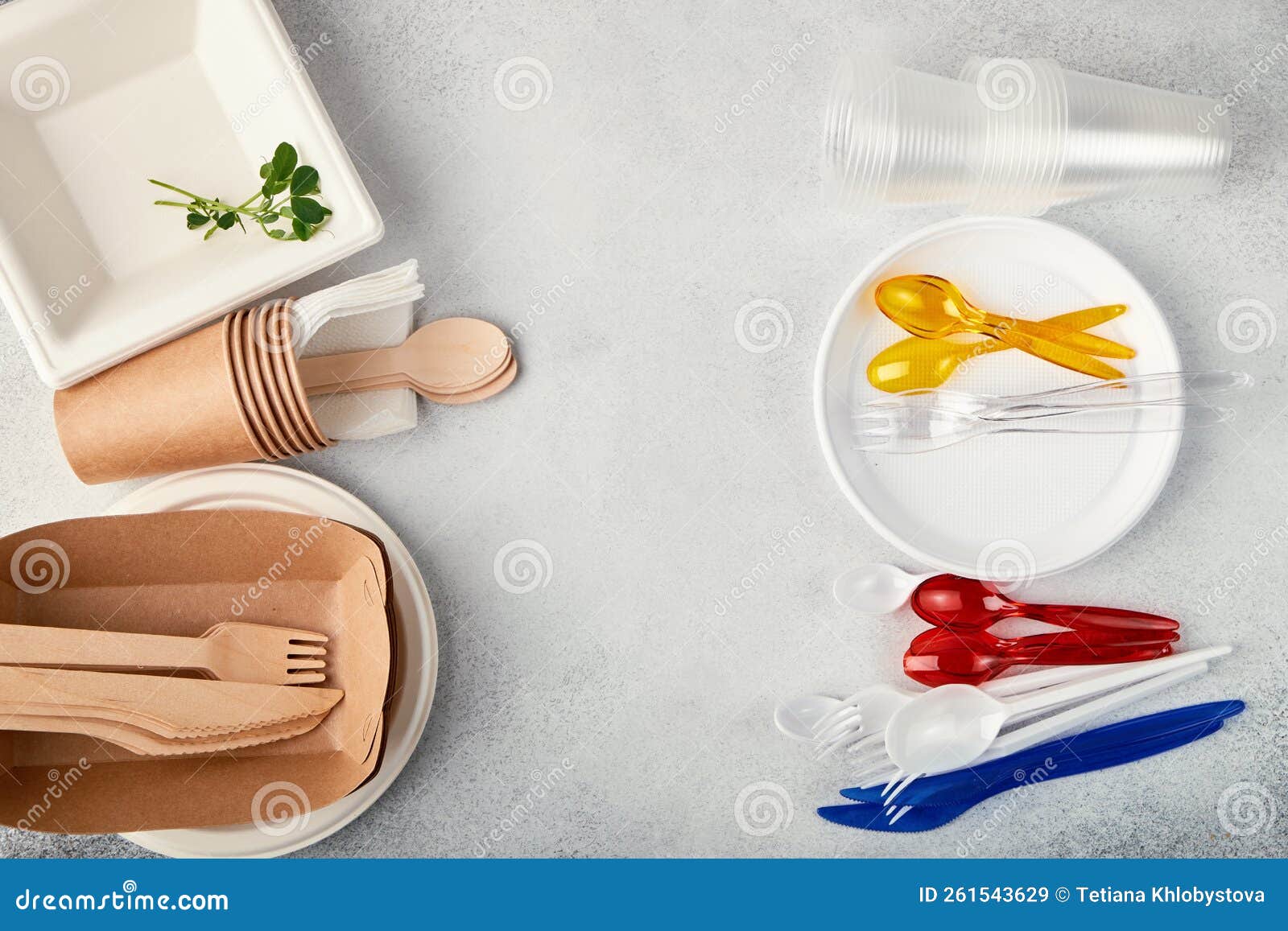 Comparison of Biodegradable and Plastic Disposable Tableware. Plastic ...