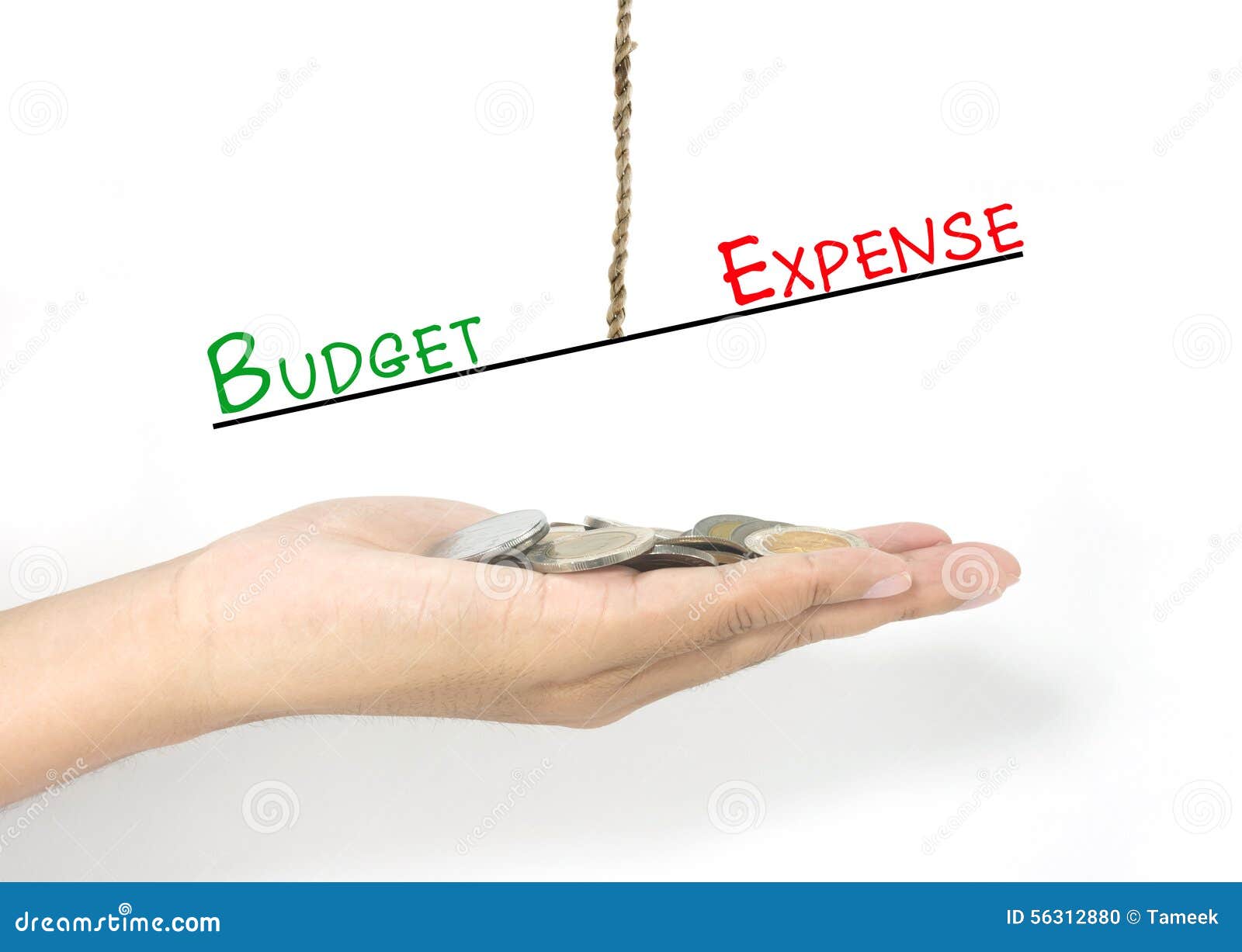 Comparison between Budget and Expense Stock Photo - Image of finance ...