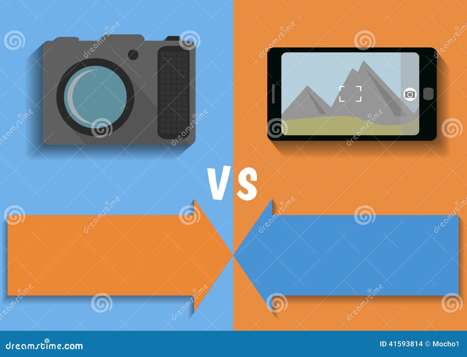 Camera Comparison Infographic Stock Image | CartoonDealer.com #31837795