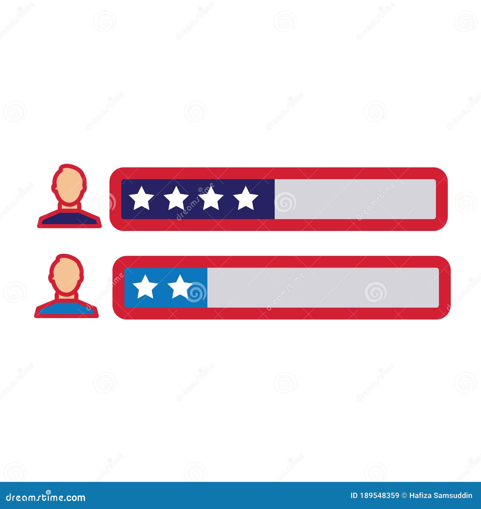 Comparison of Candidates. Vector Illustration Decorative Design Stock ...