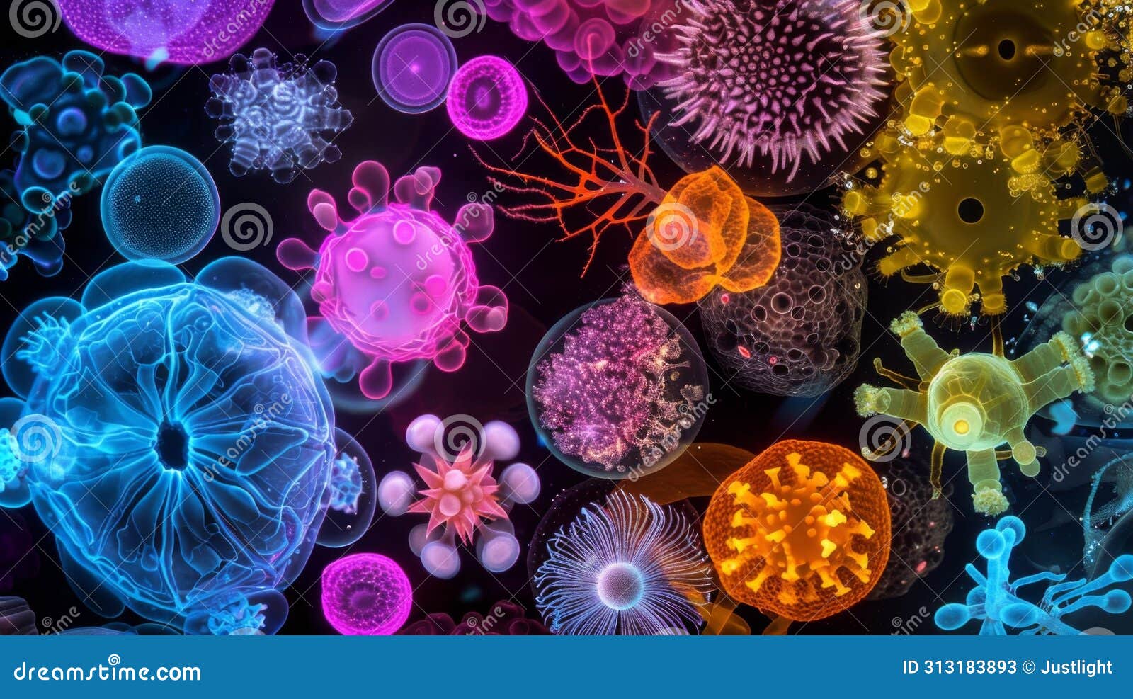 A Comparison of Cells from Various Animals Highlighting Their Diverse ...