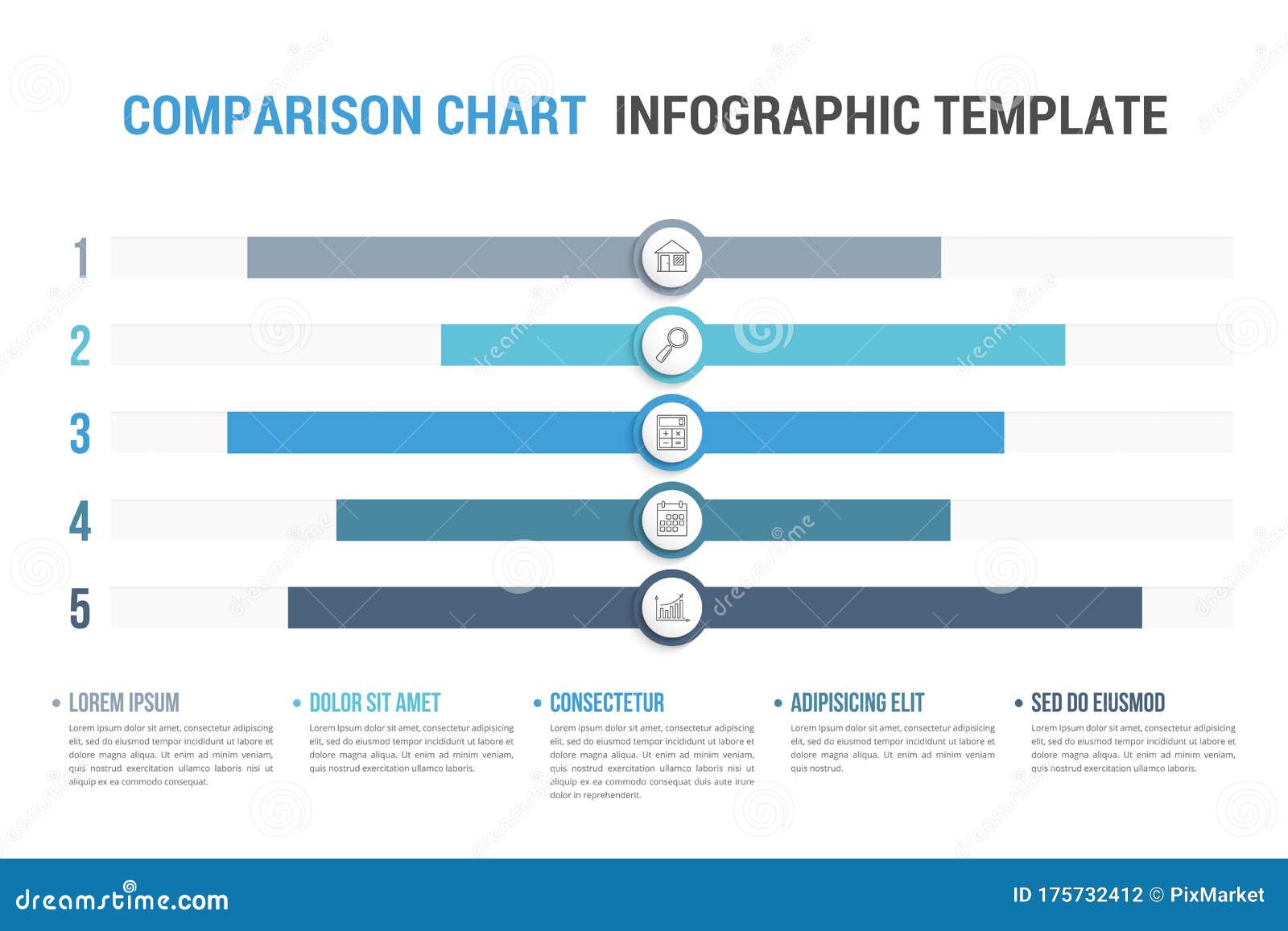 Bar Chart Legend Vector Thin Line Stroke Icon. Bar Chart Legend Outline ...