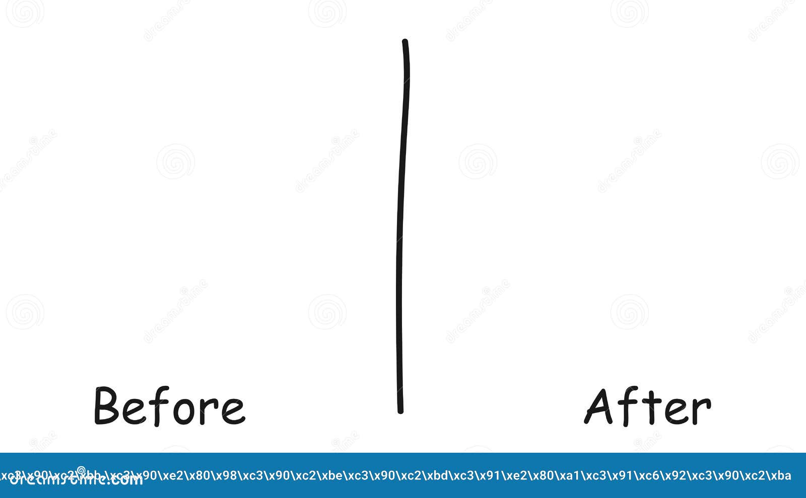Before and after. Comparison Concept. the Path of Progress. Vector ...