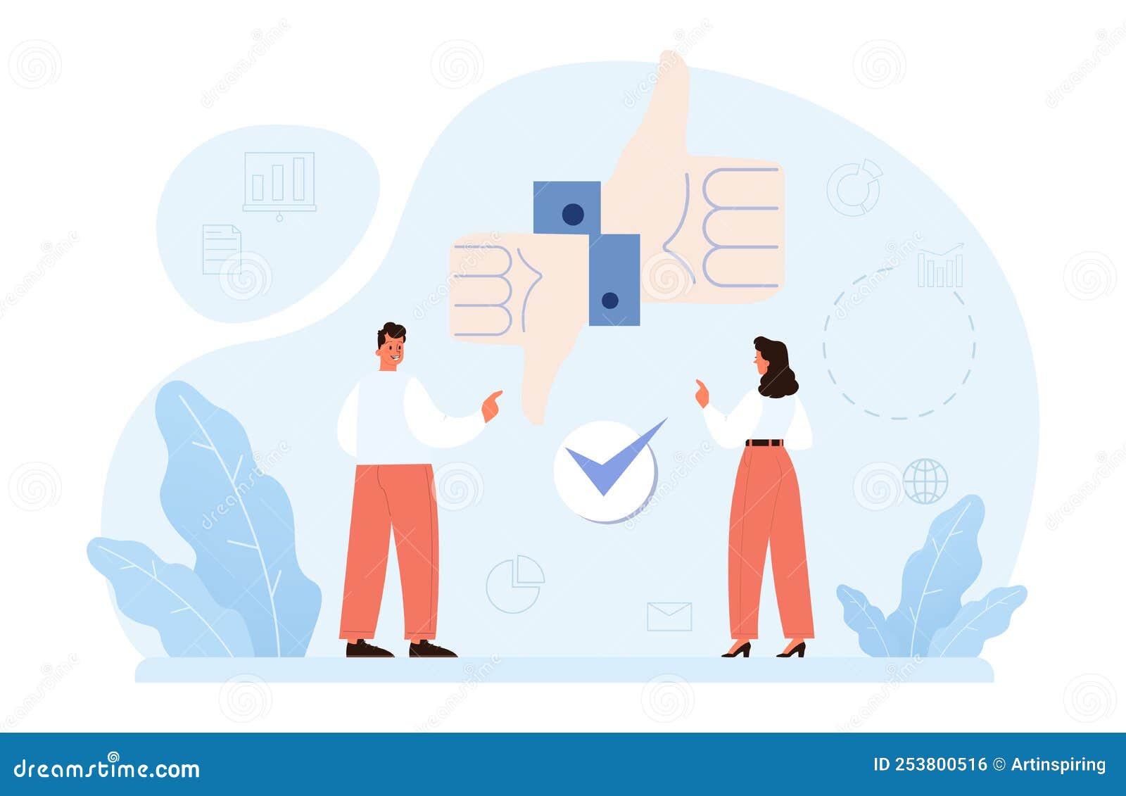 Comparison Concept. Pros and Cons with Two Choices Stock Illustration ...