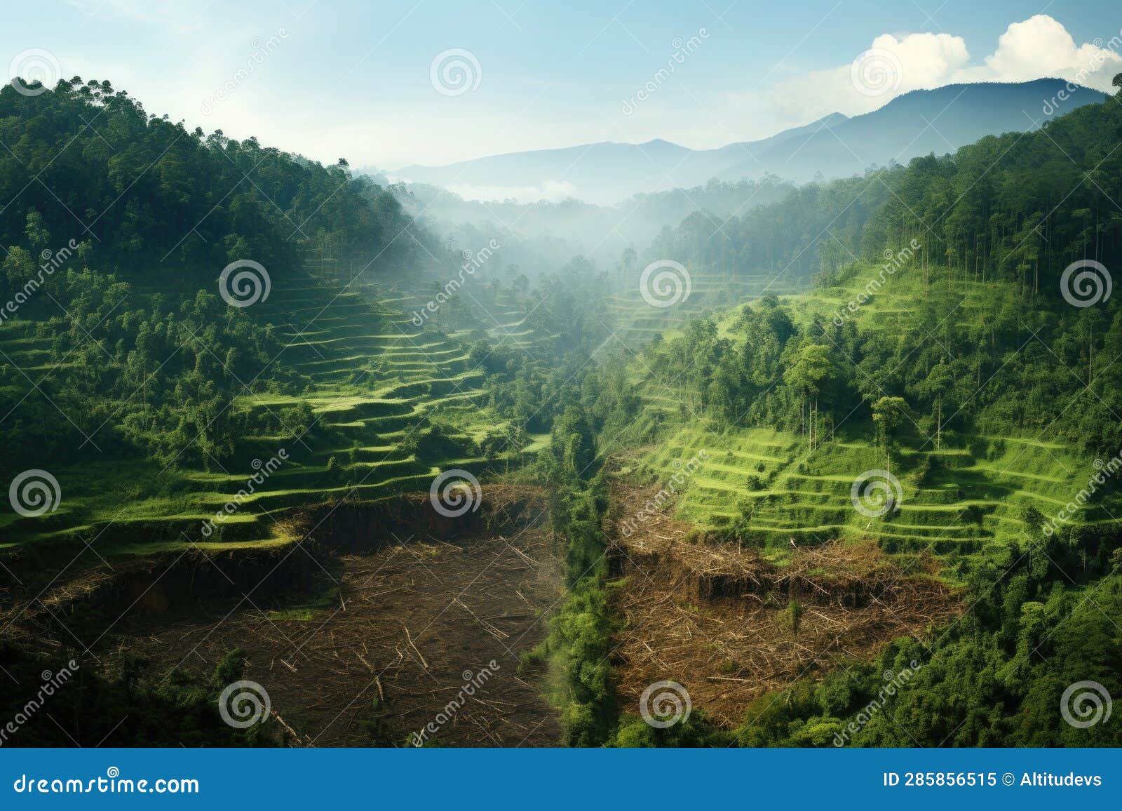 Before and after Comparison of Deforested and Reforested Land Stock ...