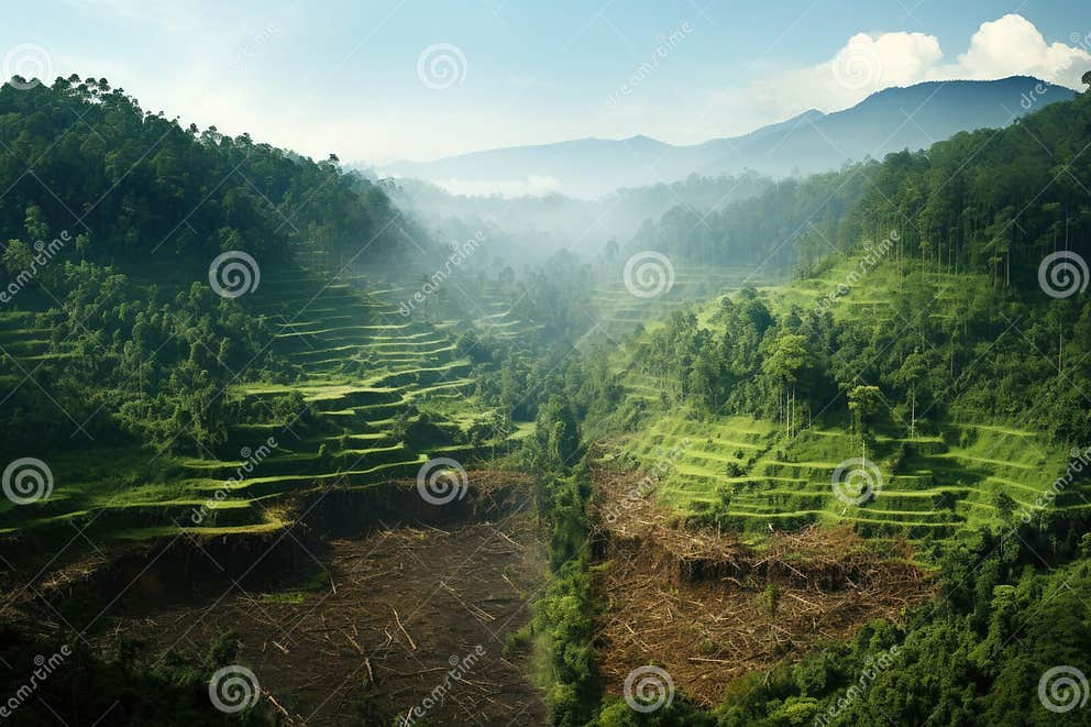 Before and after Comparison of Deforested and Reforested Land Stock ...