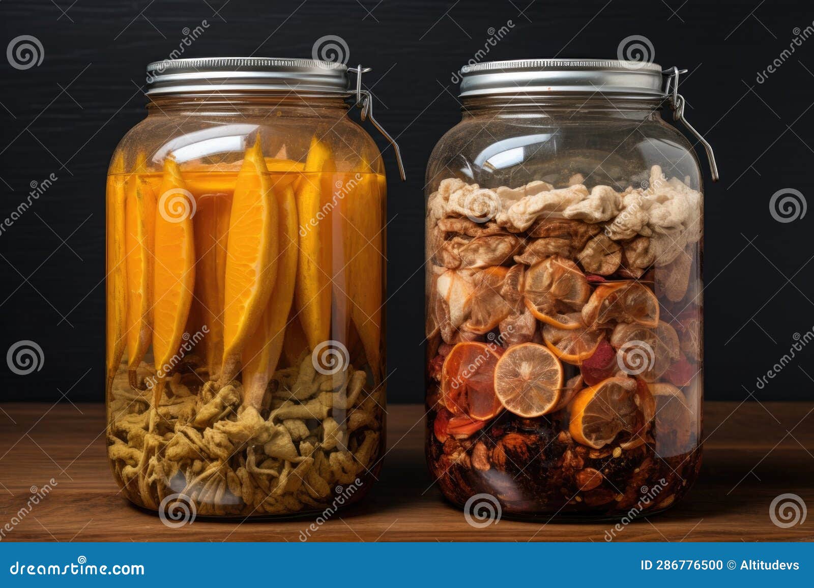 Dehydrated Food In A Food Dehydrator On A Kitchen Countertop A Food ...