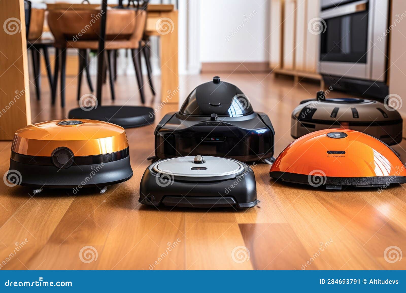 Comparison of Different Robot Vacuum Models on a Table Stock ...