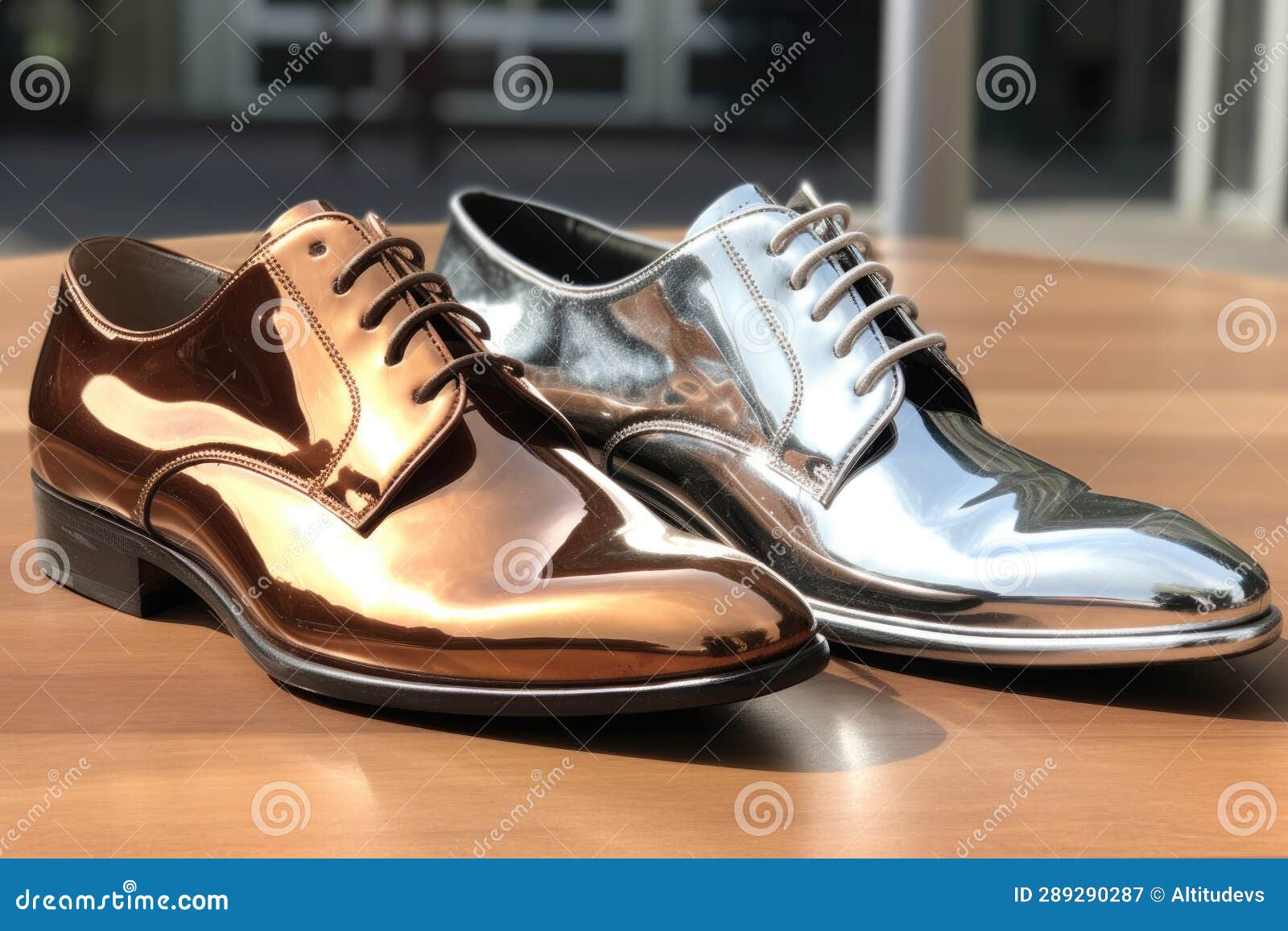 Before and after Comparison of Dull and Shiny Shoes Stock Image - Image ...