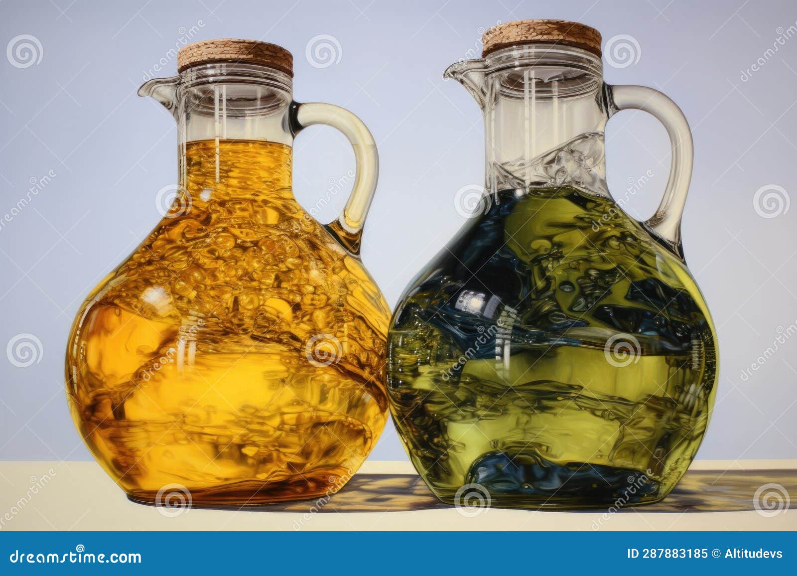 Comparison of Fresh and Used Cooking Oil Colors Stock Image - Image of ...