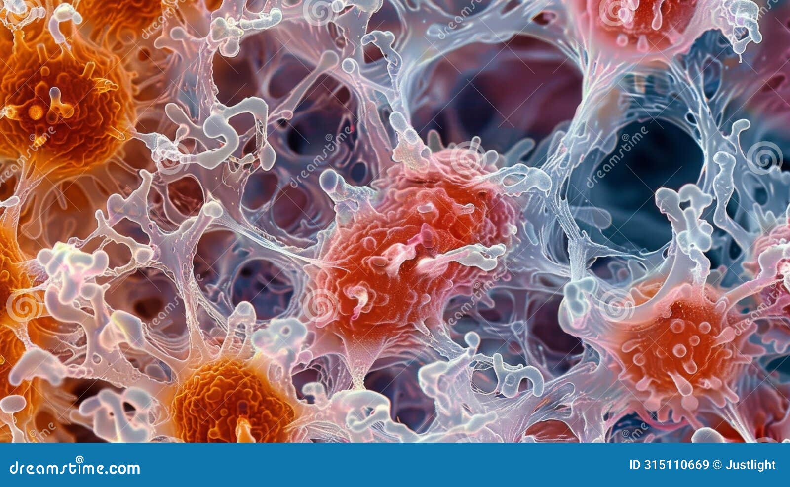 A Comparison Image of Healthy and Diseased Epithelial Cells ...