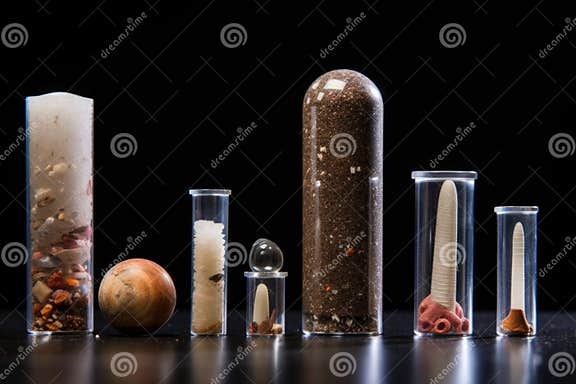 Comparison of Microplastic Sizes Under Magnification Stock Illustration ...