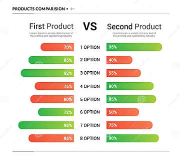 Comparison Table Chart, Vector Compare Template. Versus Layout Design ...