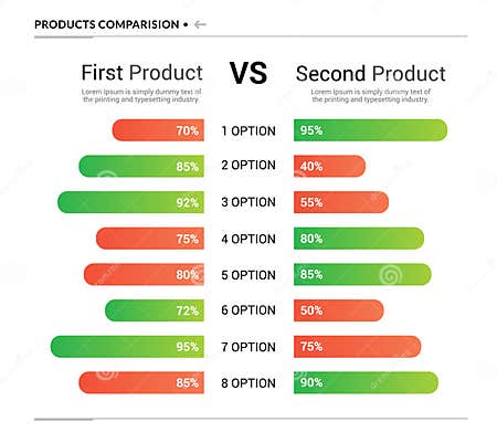 Comparison Table Chart, Vector Compare Template. Versus Layout Design ...