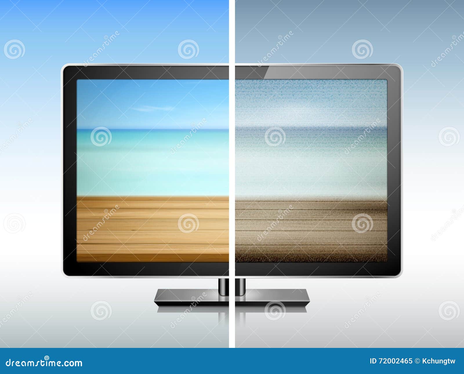 Comparison of TV Resolution Stock Vector - Illustration of high ...