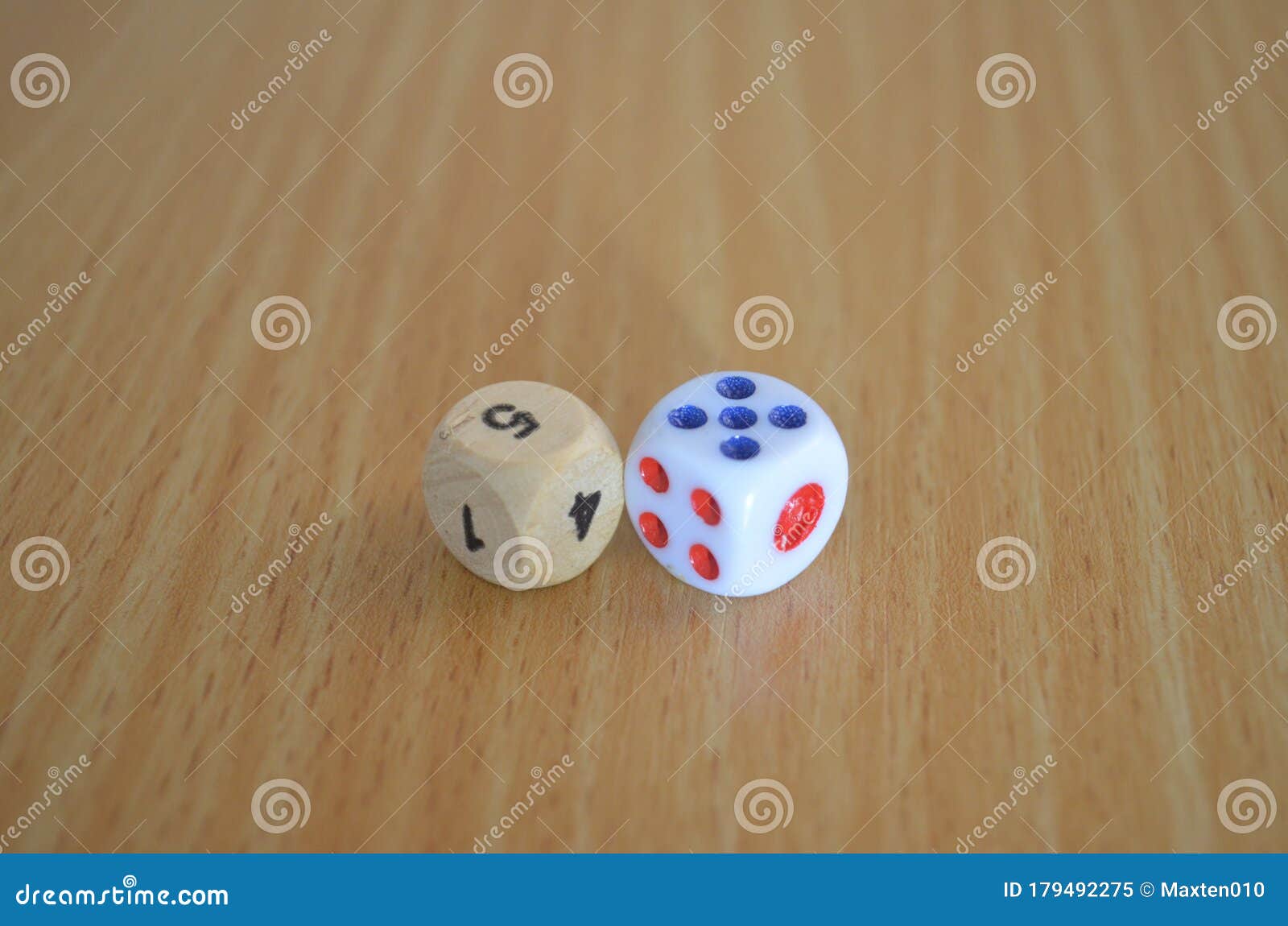 Comparison of Two Dice Numbers Stock Image - Image of gamble, success ...